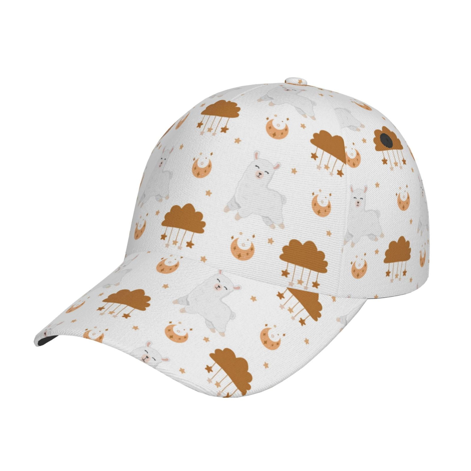 Baseball Cap, Cartoon Cute Alpaca Moon Stars Hats For Men Women Low ...