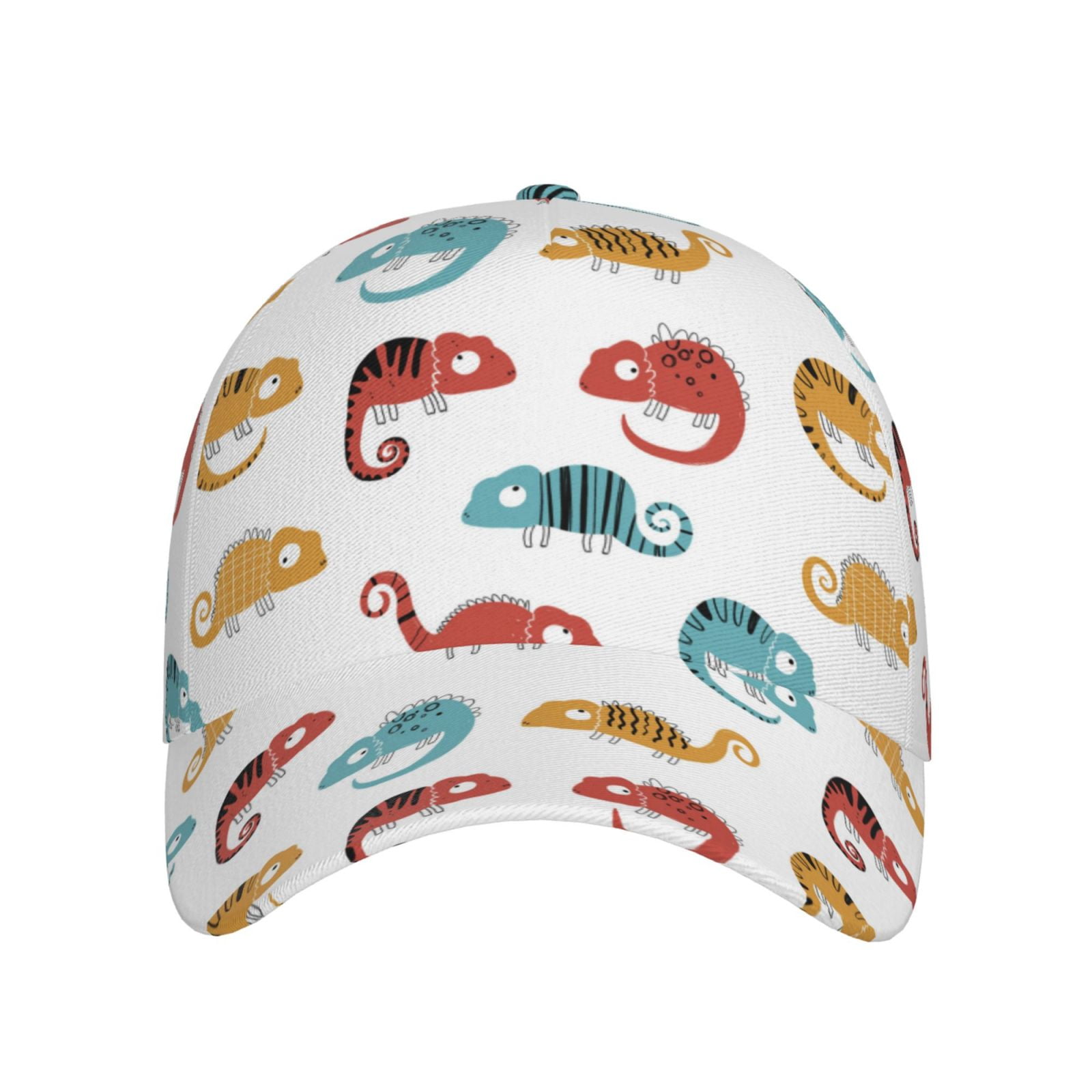Baseball Cap, Cartoon Cute Chameleon Lizard_A Trucker Hats Women Dad ...