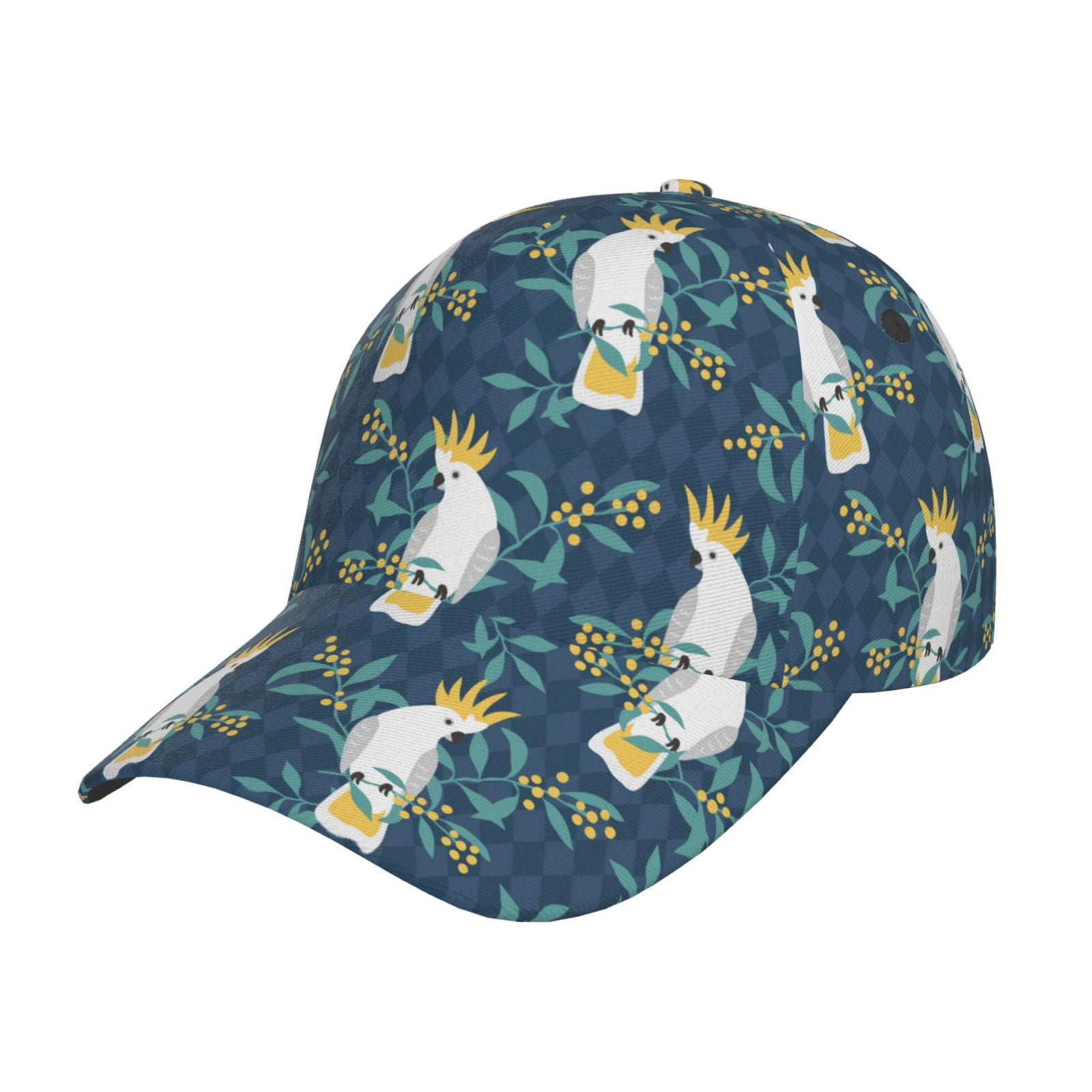 Baseball Cap, Cartoon Cute Cockatoo Plant Sun Hats For Men Women ...