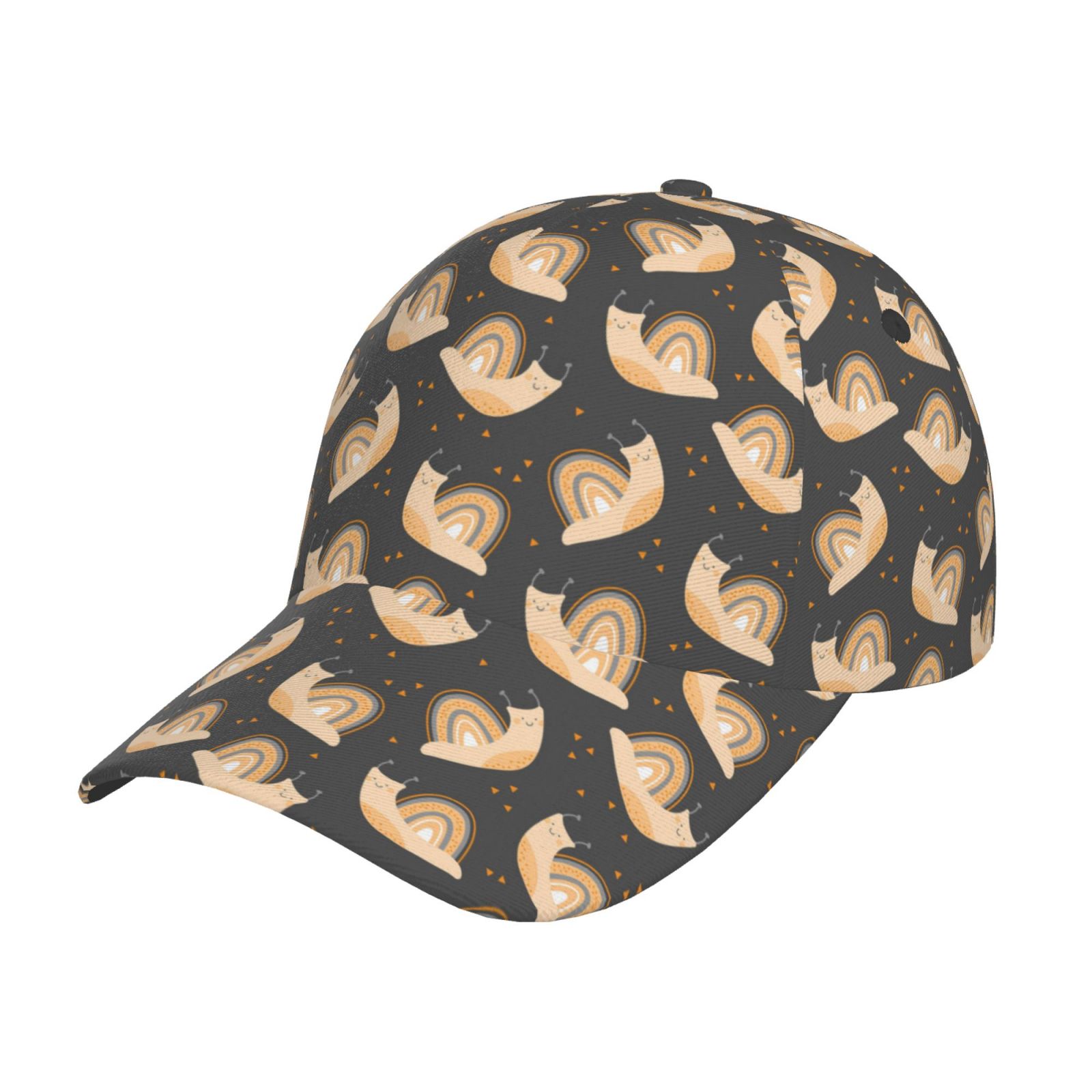 Baseball Cap - Cartoon Cute Snails Adjustable Size Hats For Men And ...