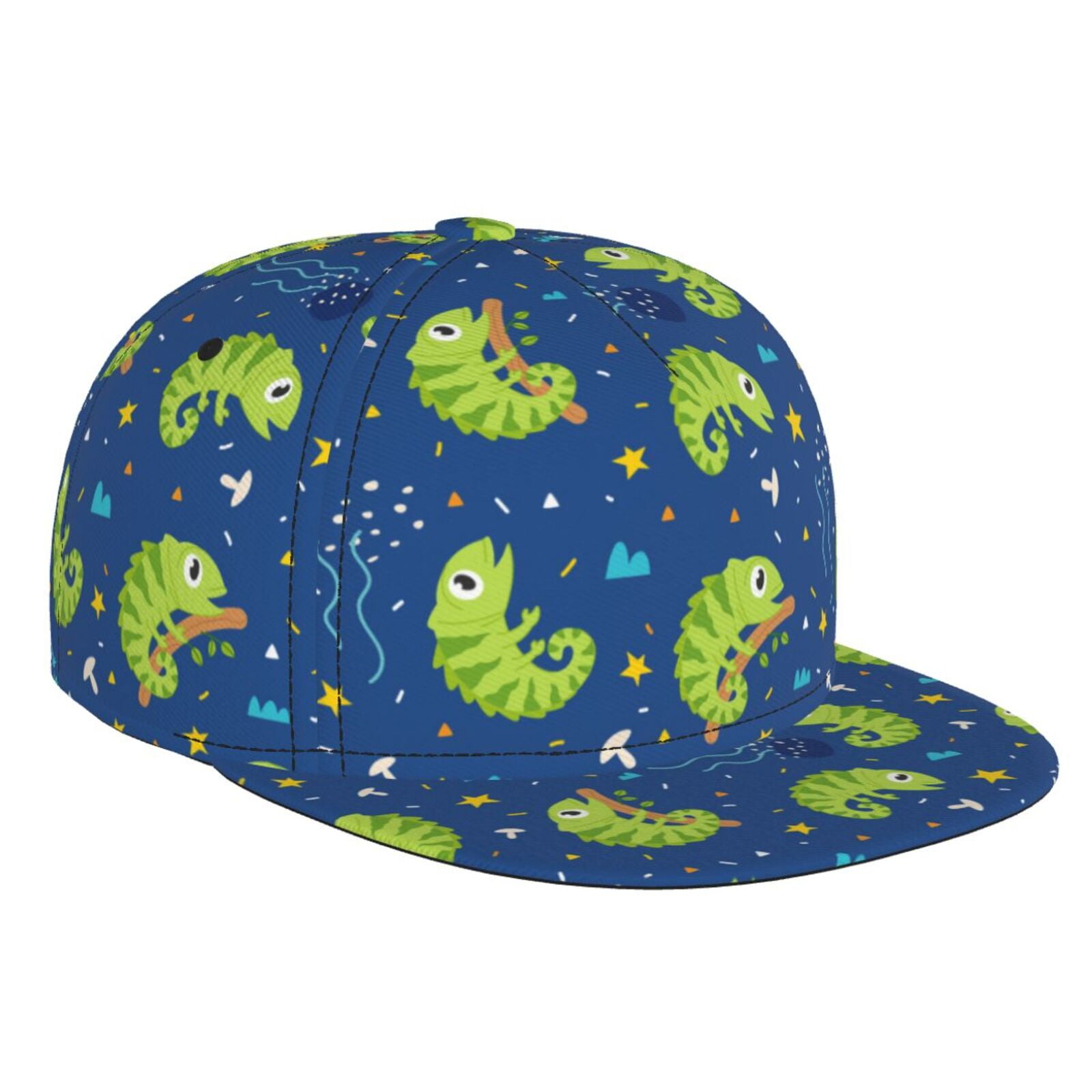 Baseball Cap - Cartoon Funny Chameleon Lizard Hats for Men/Women Low ...