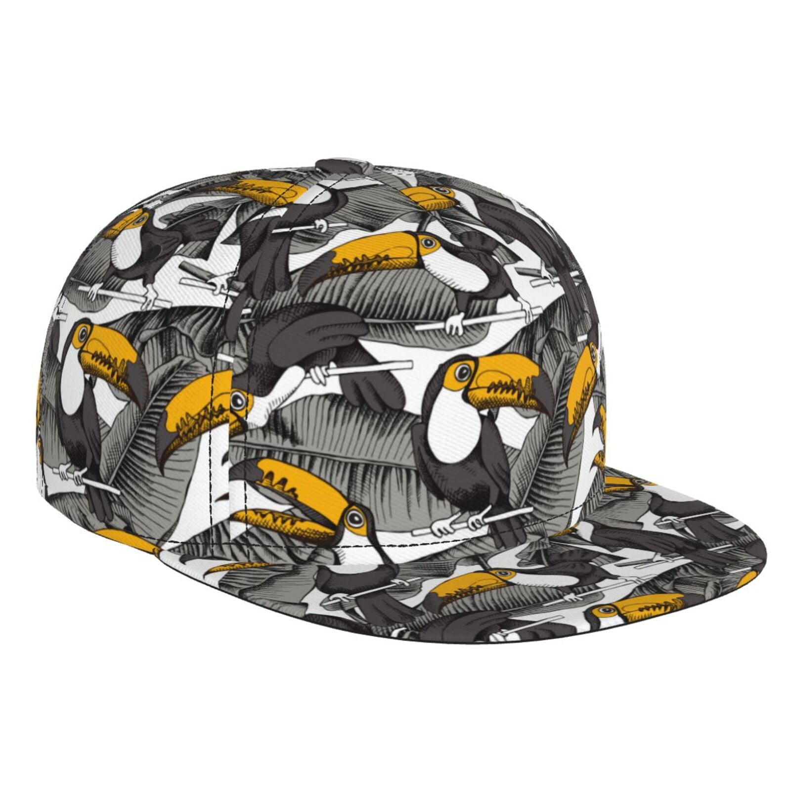 Baseball Cap - Cartoon Funny Toucan Bird Plant Hats for Men/Women Low ...