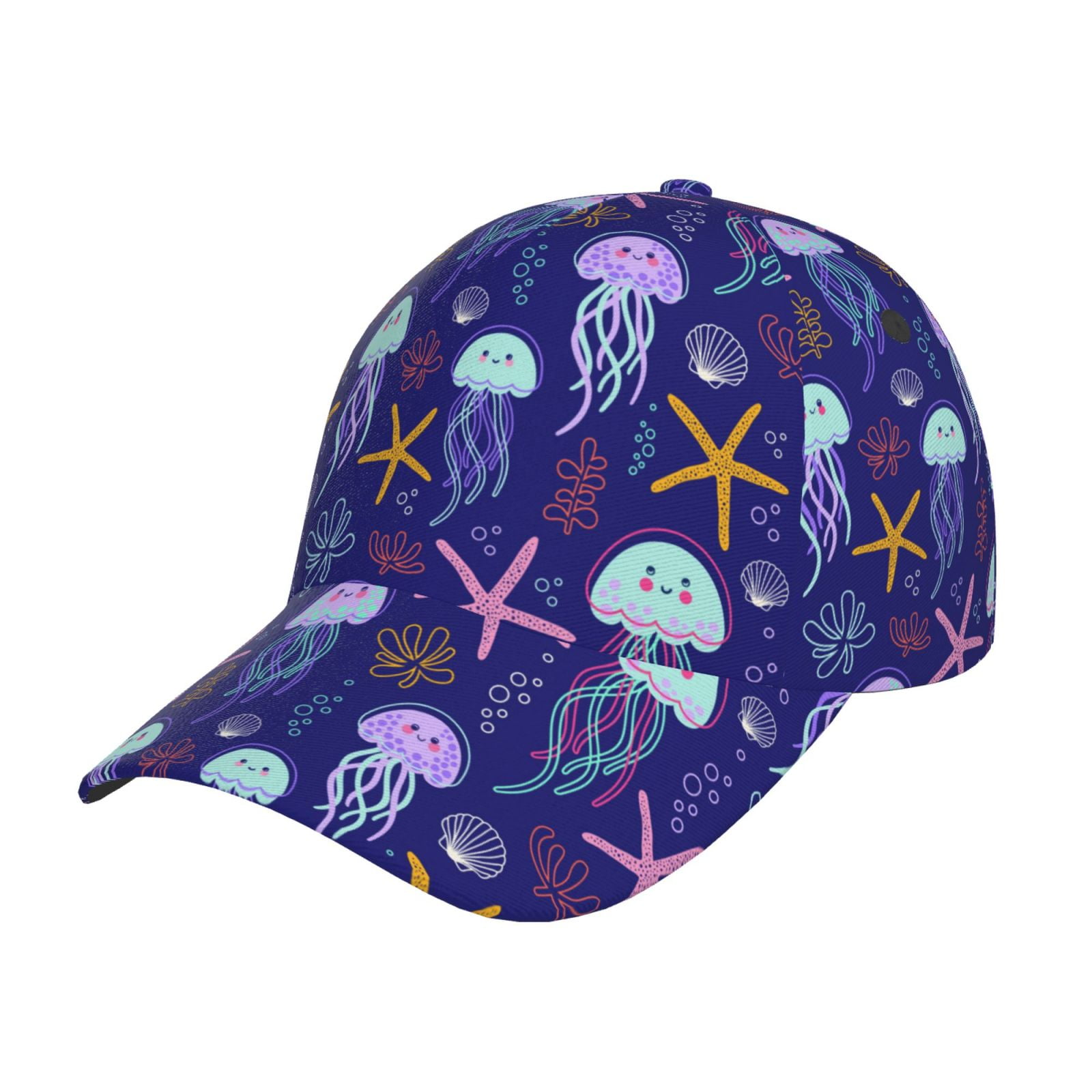 Baseball Cap, Cartoon Jellyfish Scallop Hats For Men Women Low Profile ...
