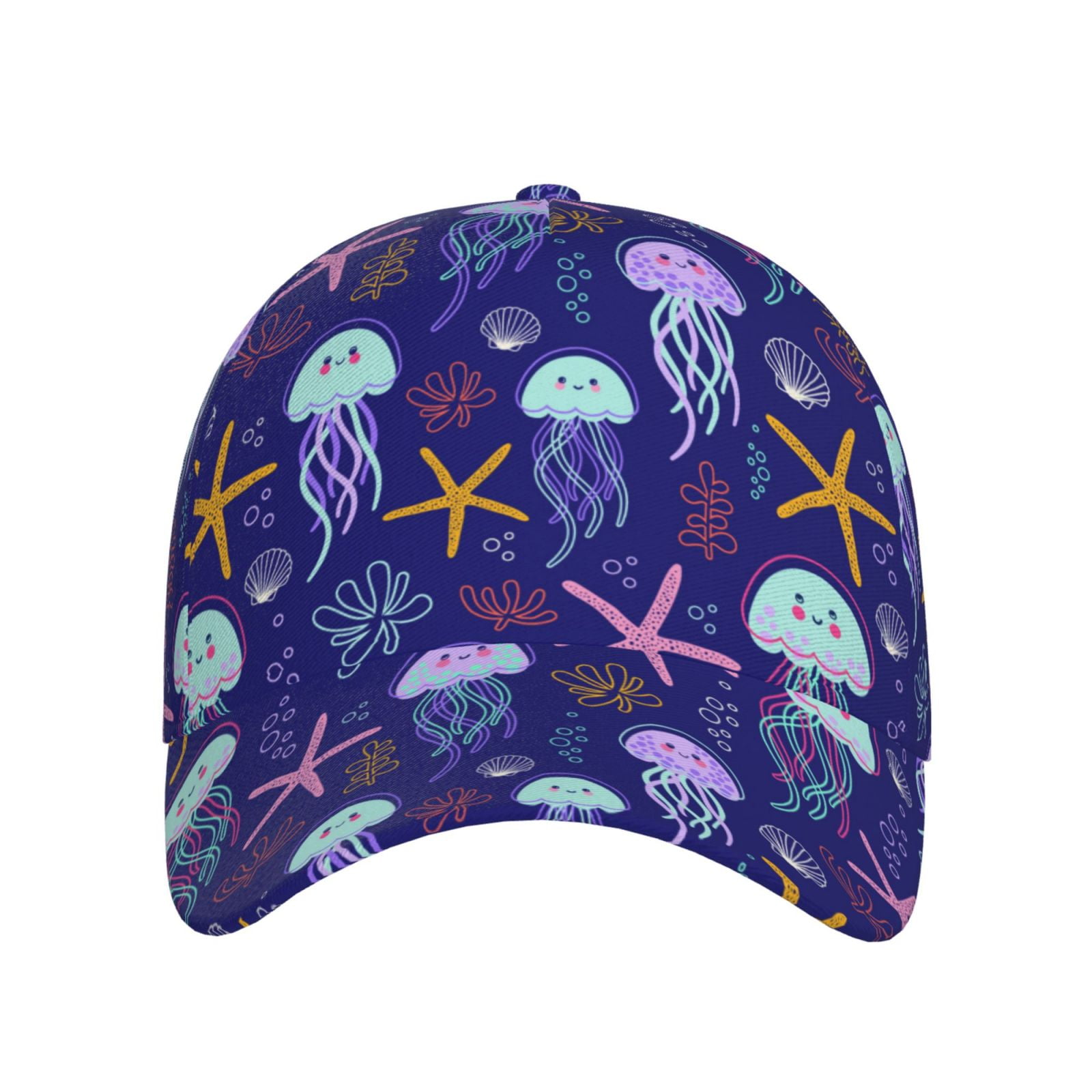 Baseball Cap, Cartoon Jellyfish Scallop Trucker Hats Women Dad Hat For ...