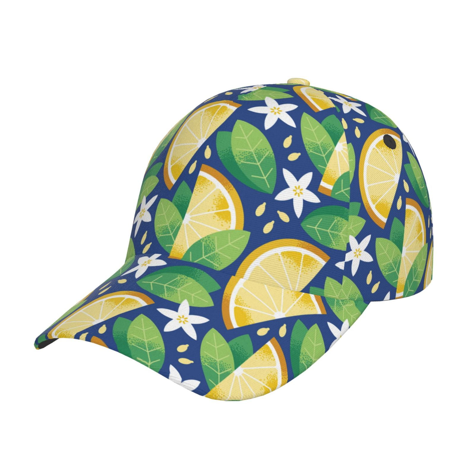 Baseball Cap, Cartoon Lemon Flower Hats For Men Women Low Profile ...