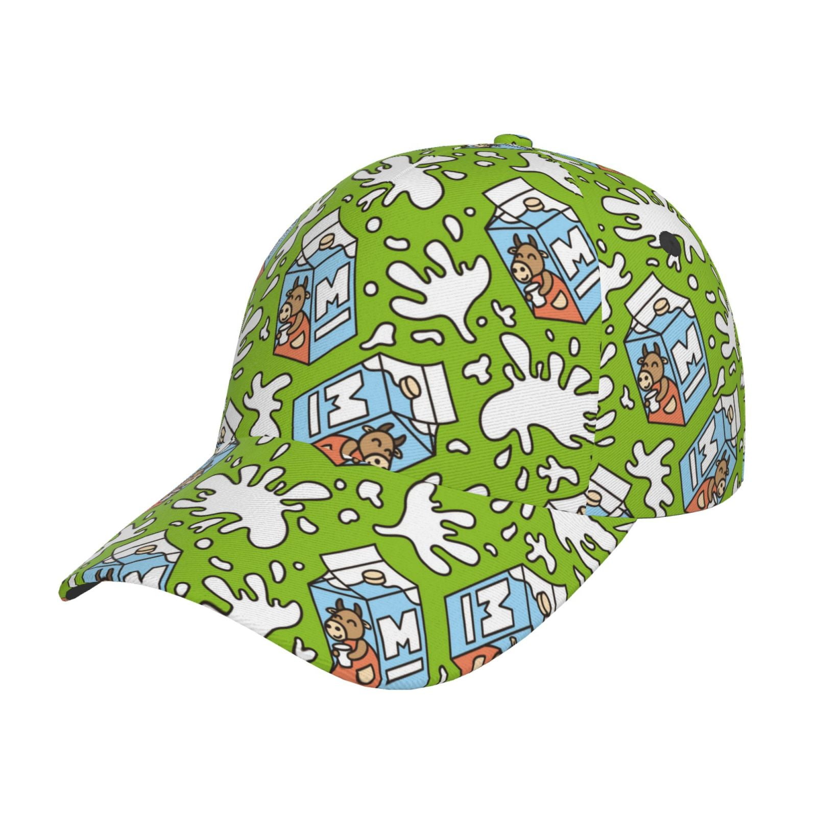 Baseball Cap, Cartoon Milk Cow Hats For Men Women Low Profile Classic ...