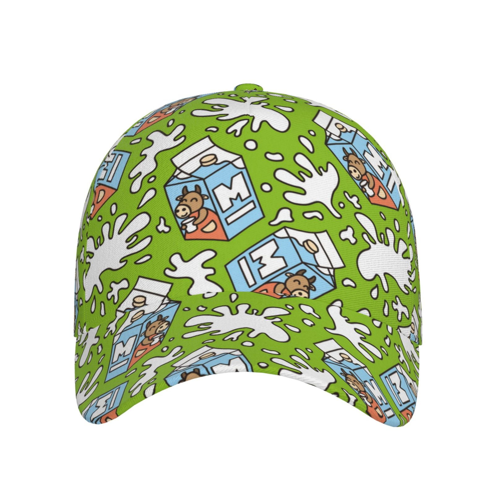 Baseball Cap, Cartoon Milk Cow Trucker Hats Women Dad Hat For Workouts ...