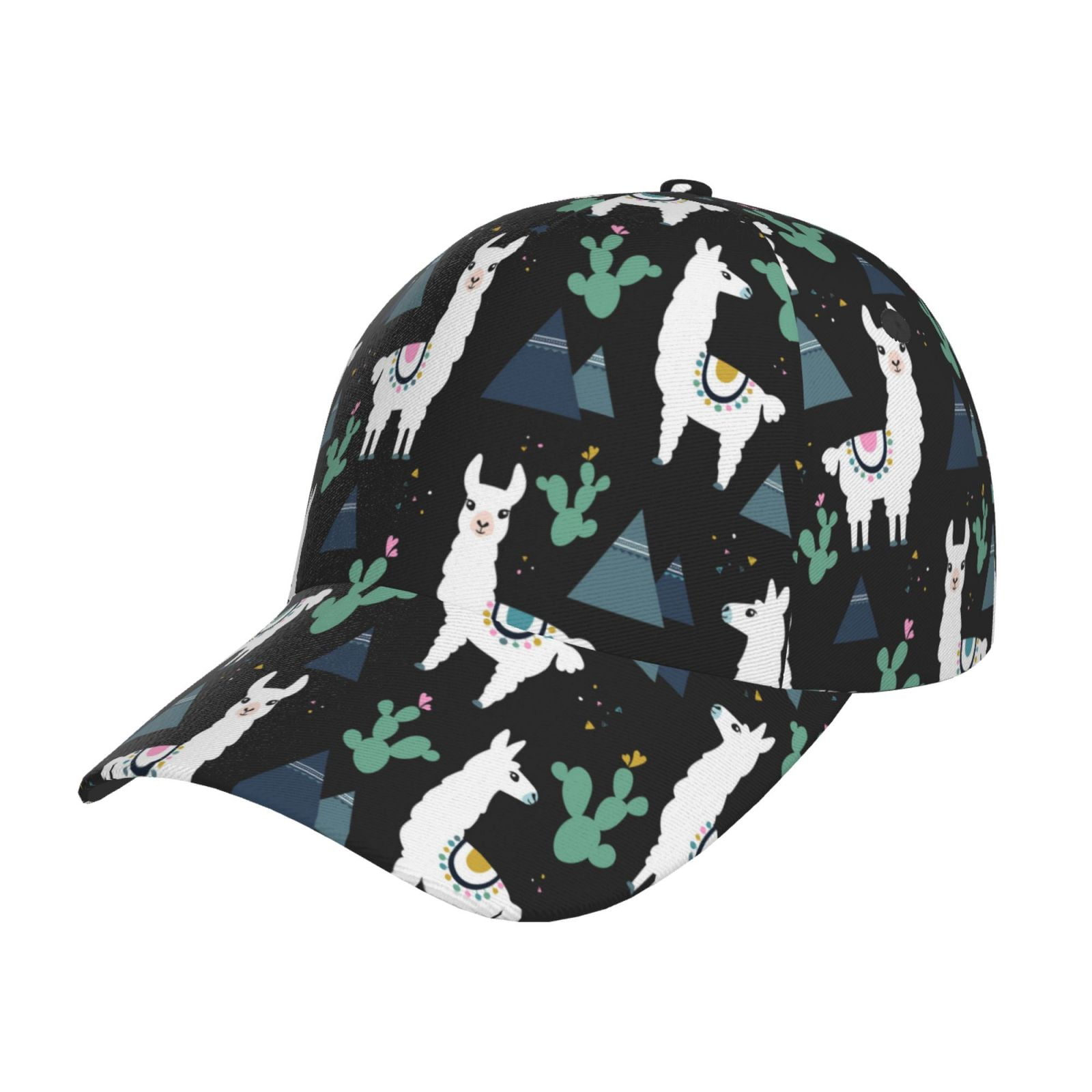 Baseball Cap, Cartoon Pyramid Cute Alpaca Cactus Hats For Men Women Low ...