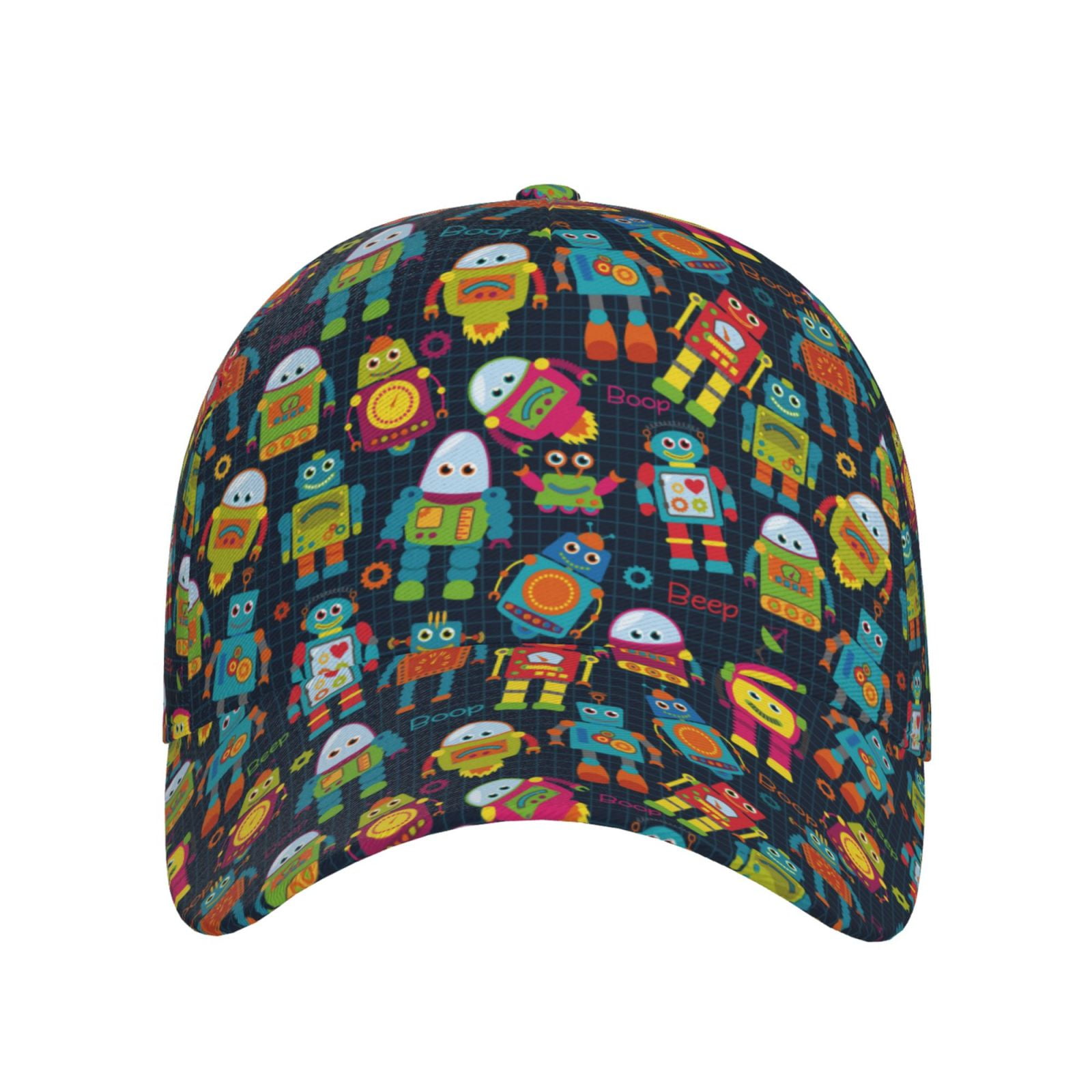 Baseball Cap, Cartoon Robot Trucker Hats Women Dad Hat For Workouts ...