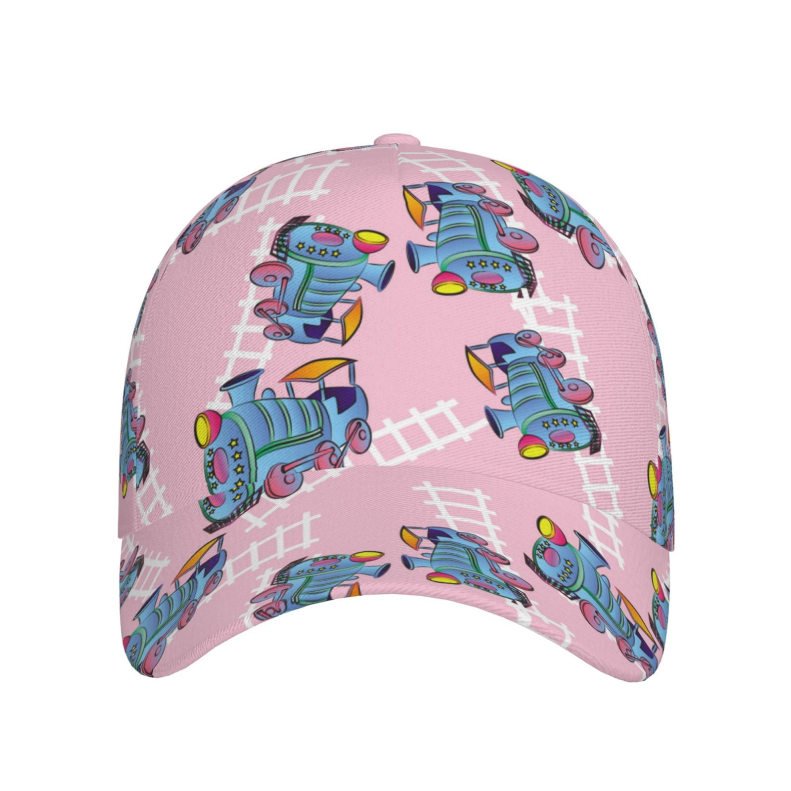 Baseball Cap, Cartoon Trains Pattern Trucker Hats Women Dad Hat For ...