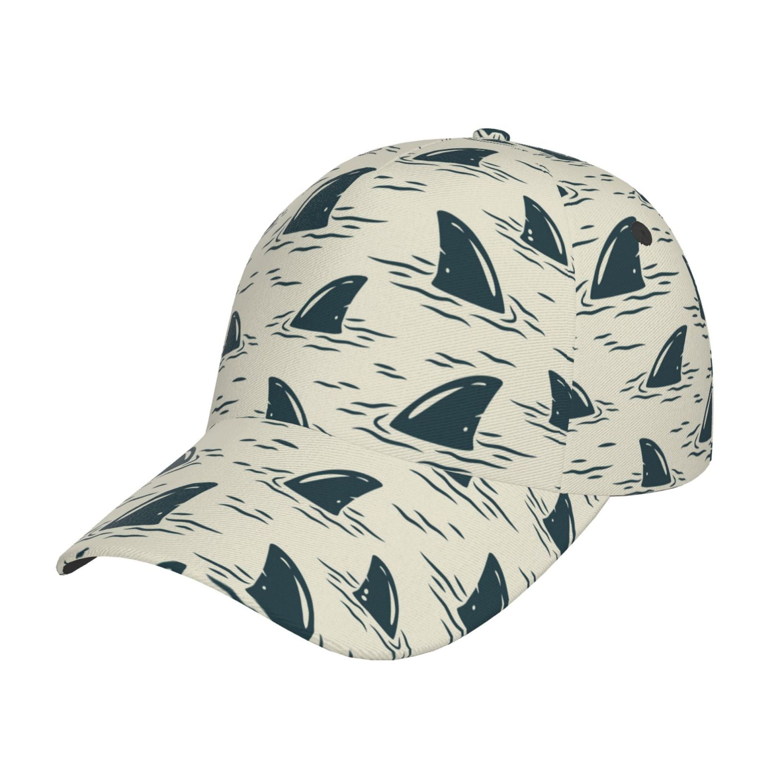 Baseball Cap, Cartoon Wavy Shark Fin Hats For Men Women Low Profile ...
