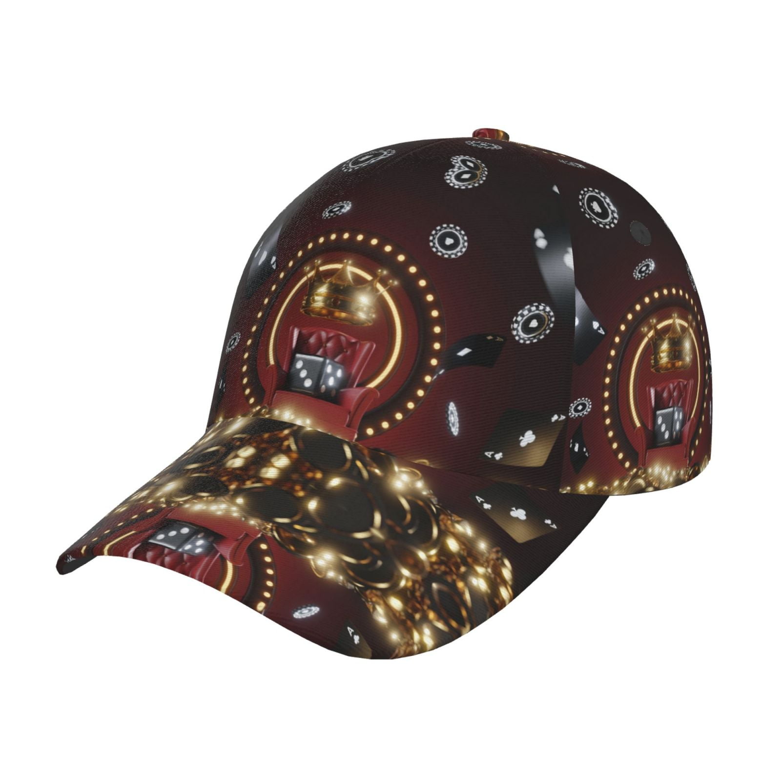 Baseball Cap, Casino King And Playing Cards Trucker Hats Women Dad Hat ...