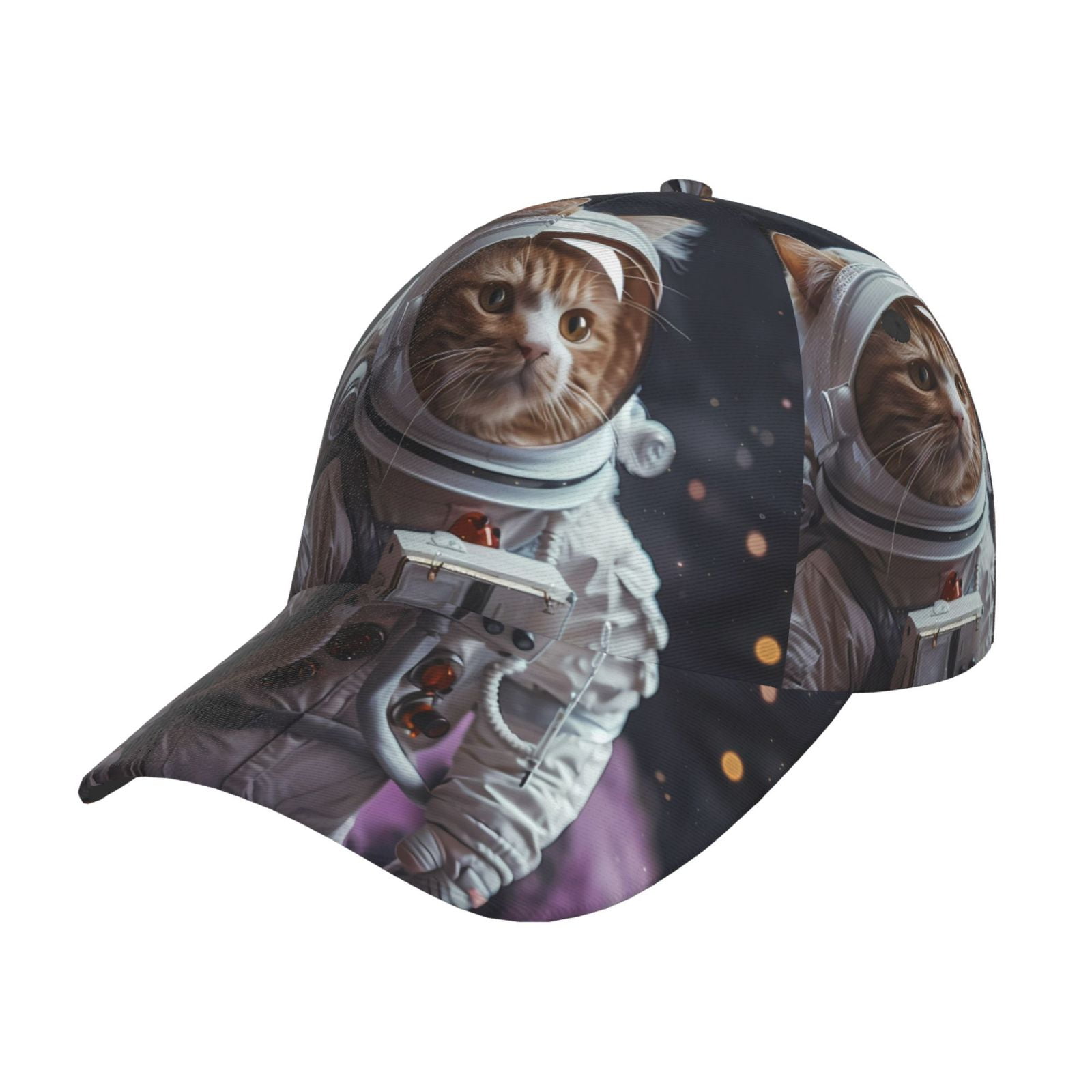 Baseball Cap - Cat Astronaut In Space Adjustable Size Hats For Men And ...
