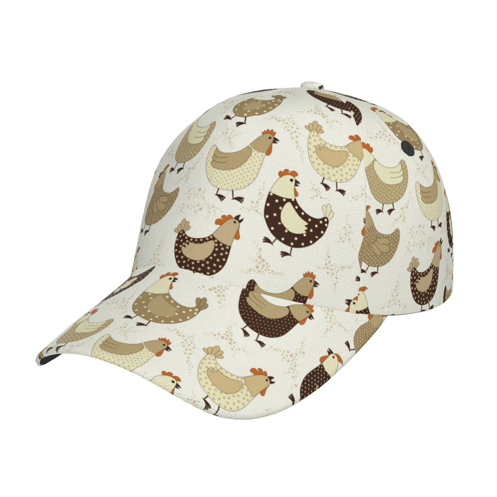 Baseball Cap - Chicken Cartoon Adjustable Size Hats For Men And Women ...