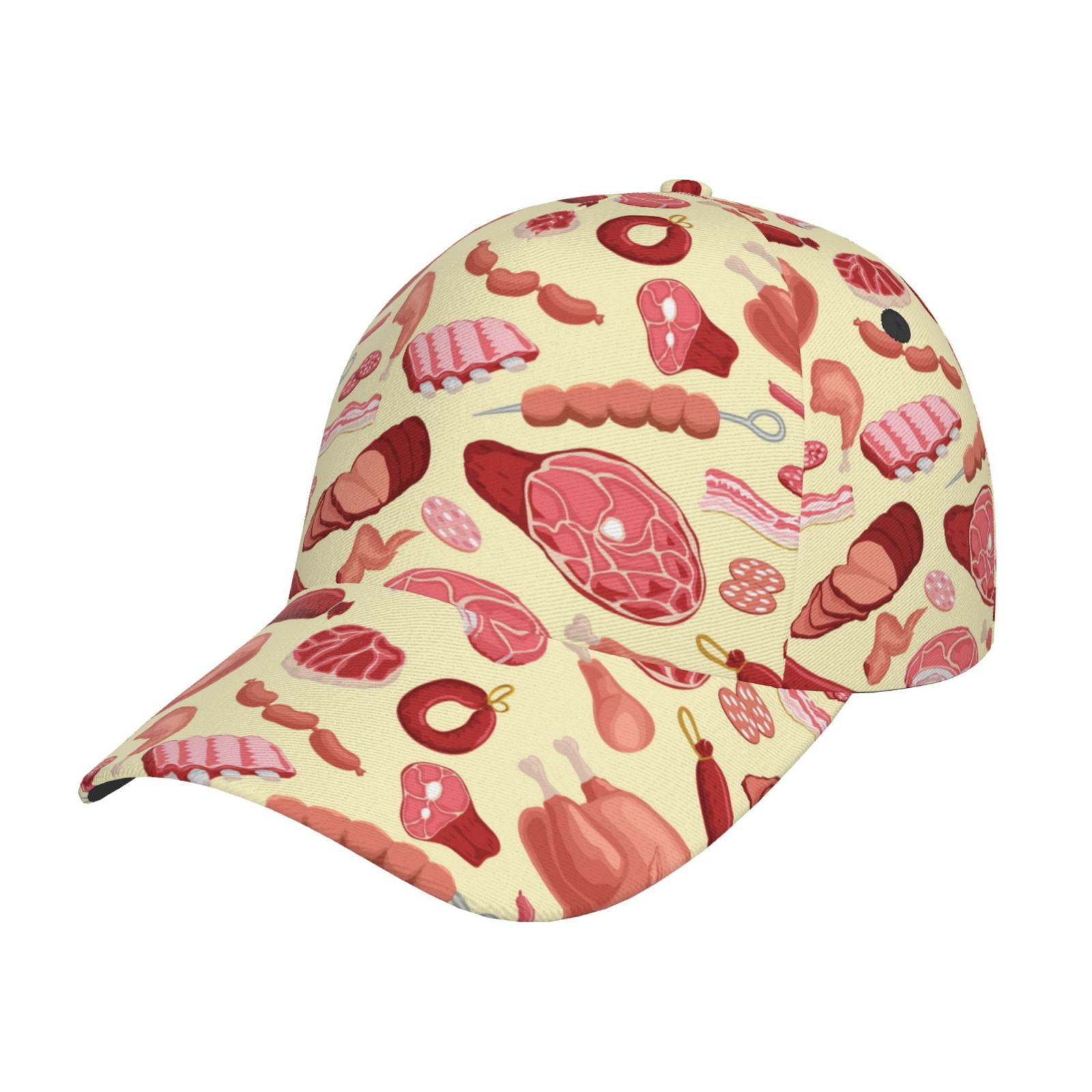 Baseball Cap, Chicken Wings Turkey Salami Print Hats For Men Women Low ...