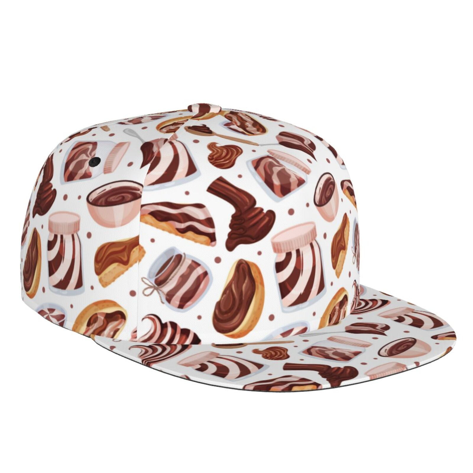 Baseball Cap - Chocolate Cream Bread Print Hats for Men/Women Low ...