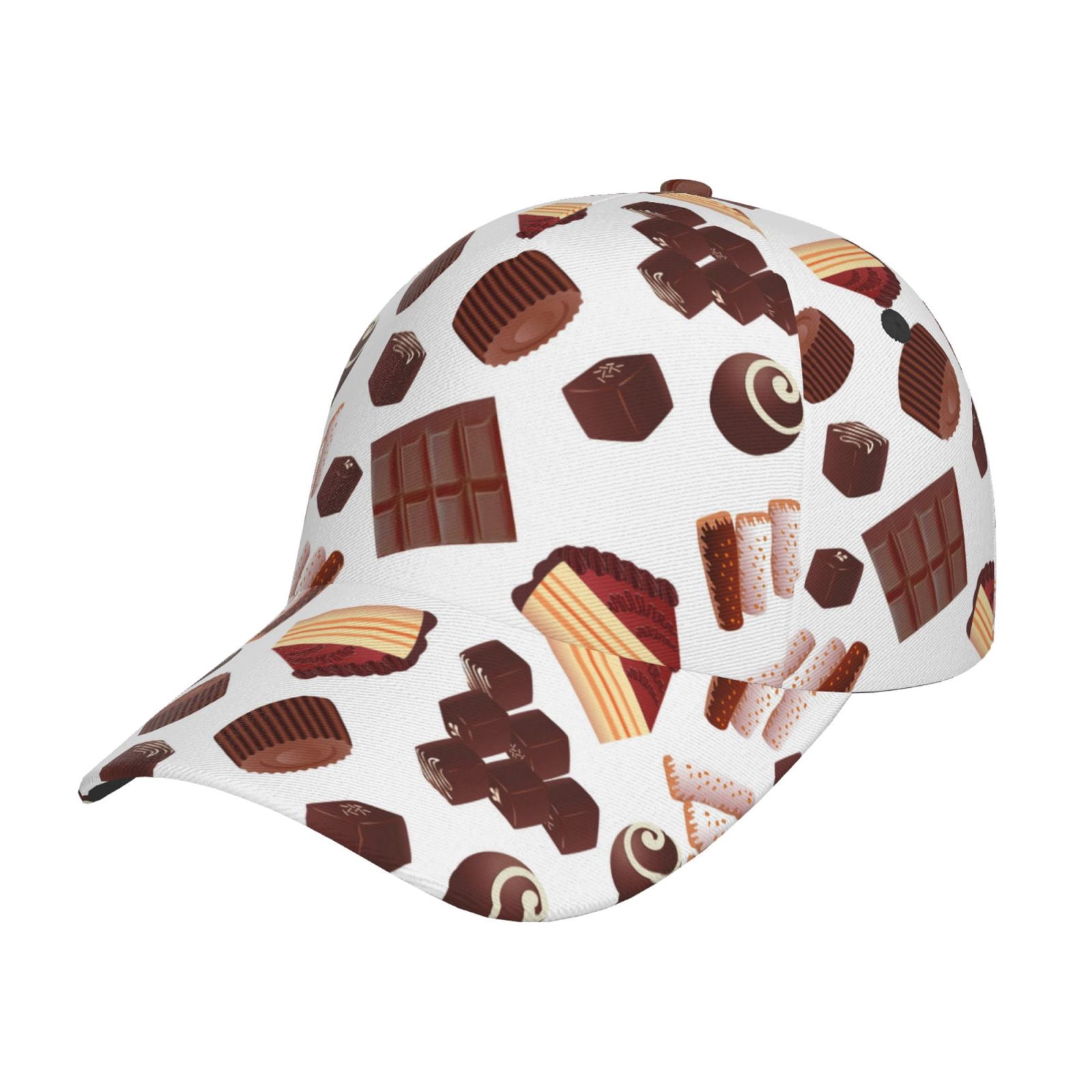 Baseball Cap, Chocolate Dessert Print Hats For Men Women Low Profile ...