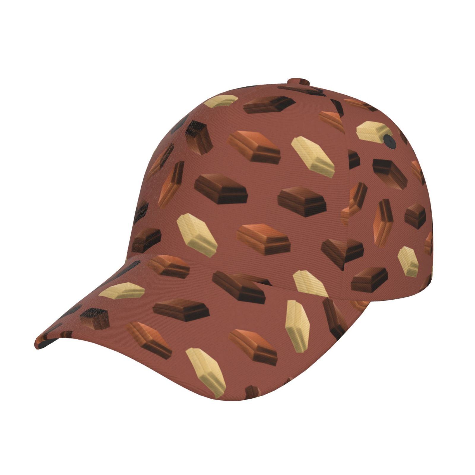 Baseball Cap - Chocolate Pattern No.9019 Adjustable Size Hats For Men ...