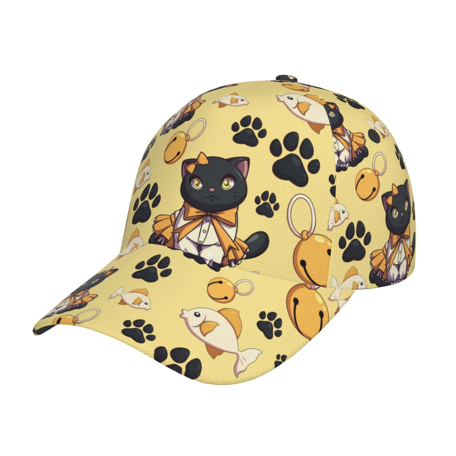 Baseball Cap, Classic Katong Cat Fish Yellow Sun Hats For Men Women ...