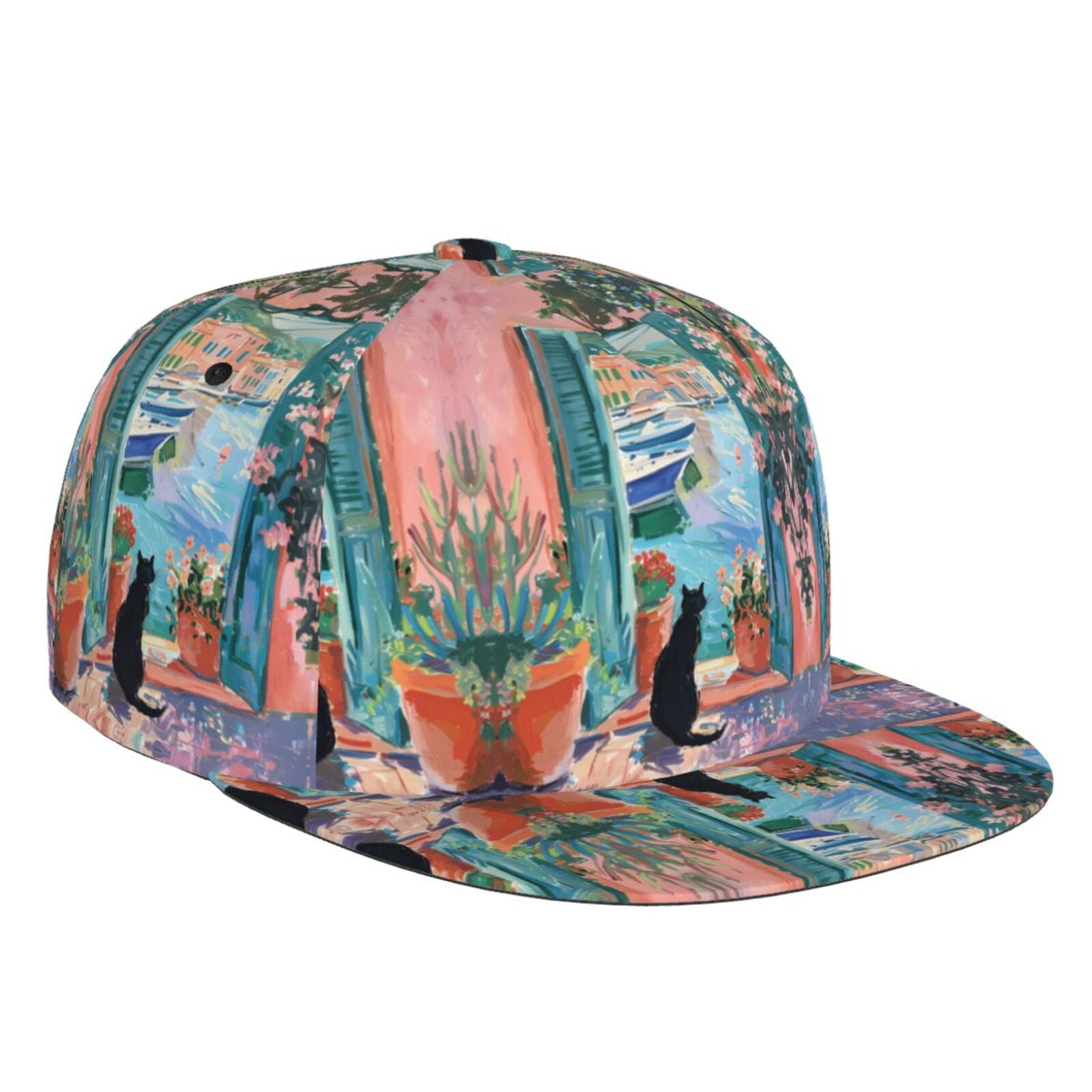 Baseball Cap - Coastal Cat By The Window Hats for Men/Women Low Profile ...