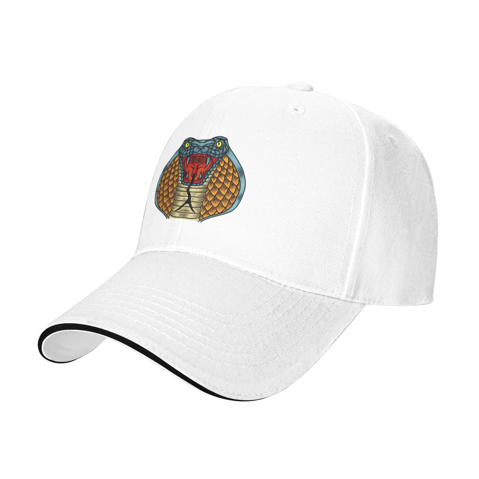 {Baseball Cap Cobra Snake Illustration Printing {Dad Hat for Men ...