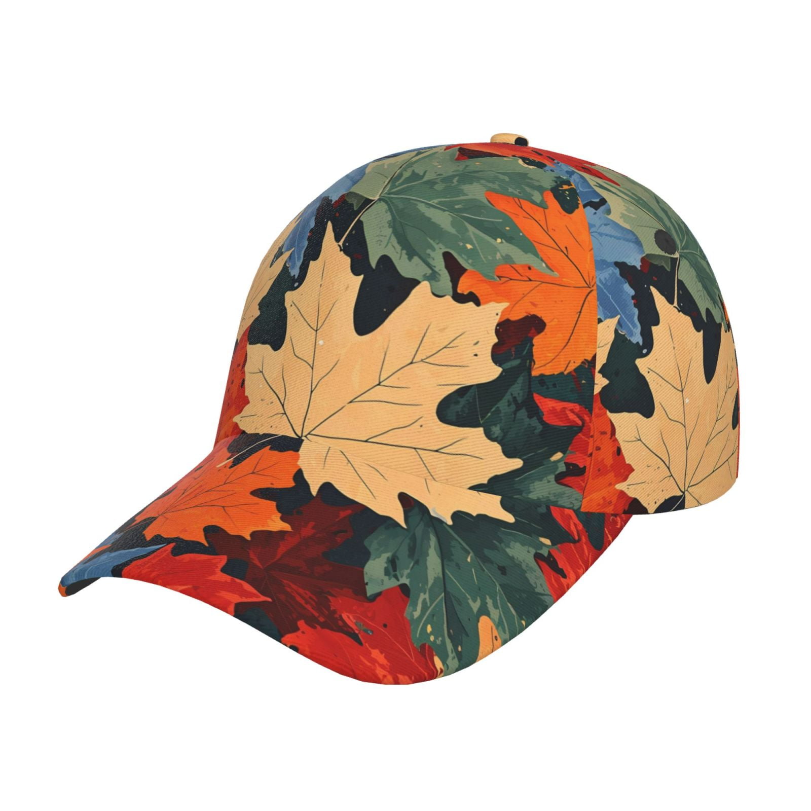 Baseball Cap, Colorful Autumn Maple Leaves Sun Hats for Men Women ...
