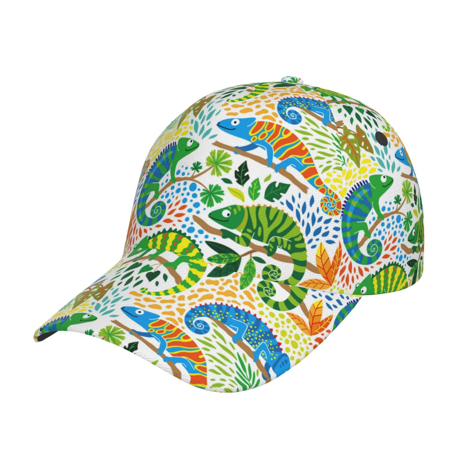 Baseball Cap, Colorful Chameleon Plant Hats For Men Women Low Profile ...