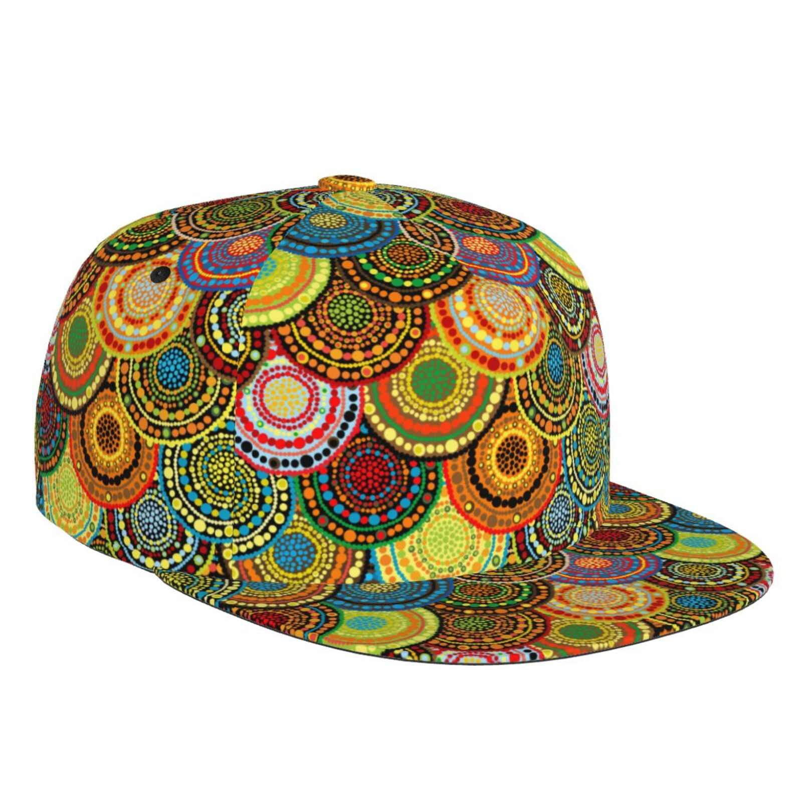 Baseball Cap - Colorful Circle Hats for Men/Women Low Profile ...