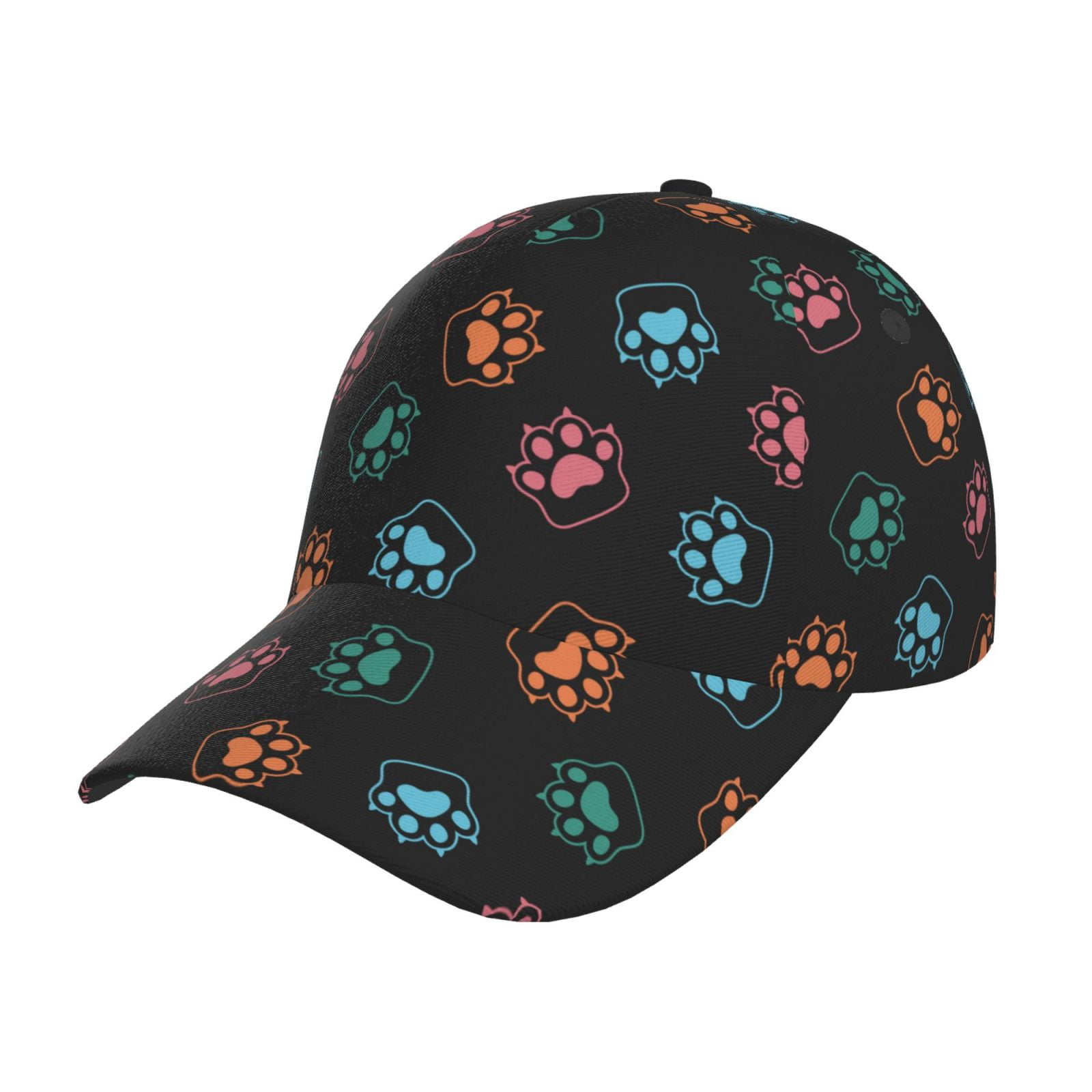 Baseball Cap, Colorful Dog Paw Hats For Men Women Low Profile Classic ...