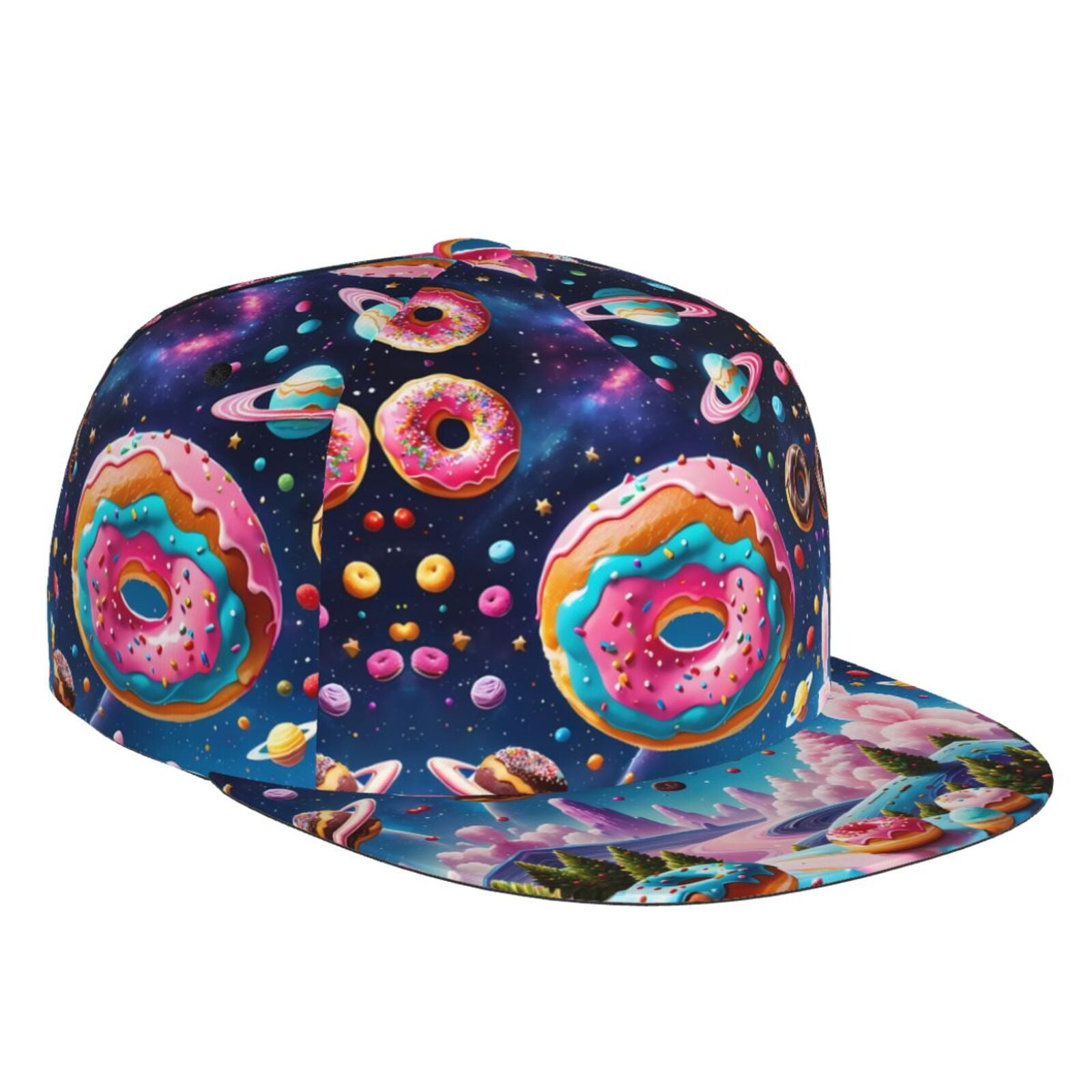 Baseball Cap - Colorful Donut Spaceship Hats for Men/Women Low Profile ...