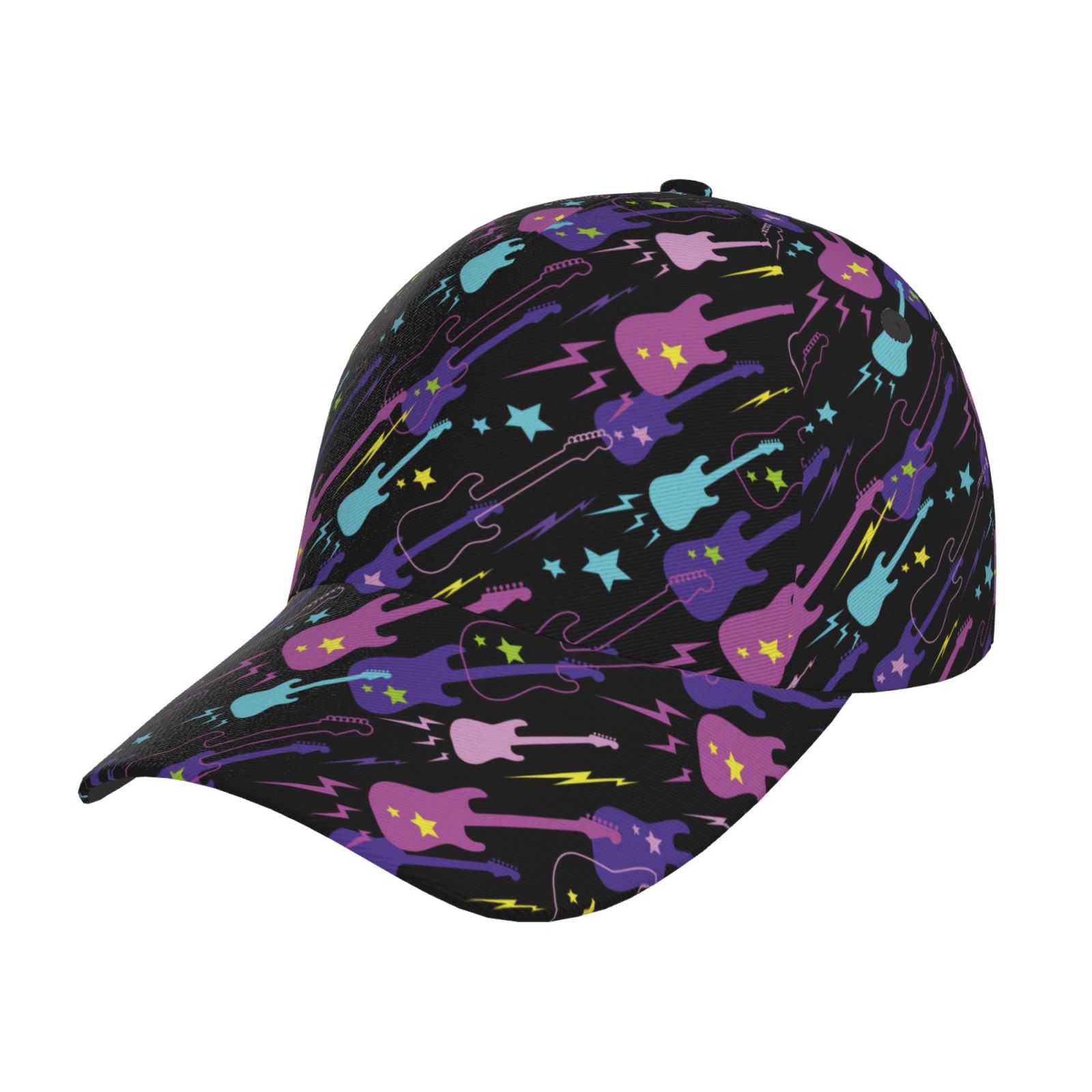Baseball Cap - Colorful Guitar Adjustable Size Hats For Men And Women ...