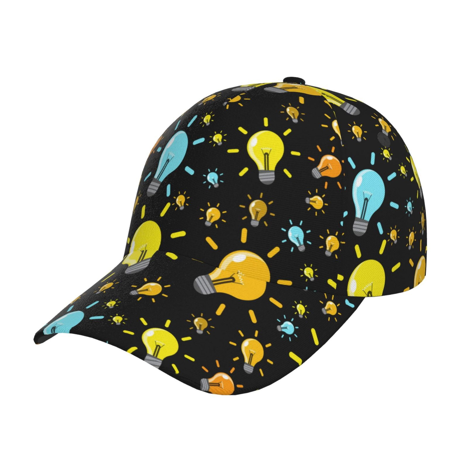 Baseball Cap, Colorful Light Bulb Pattern Hats For Men Women Low ...