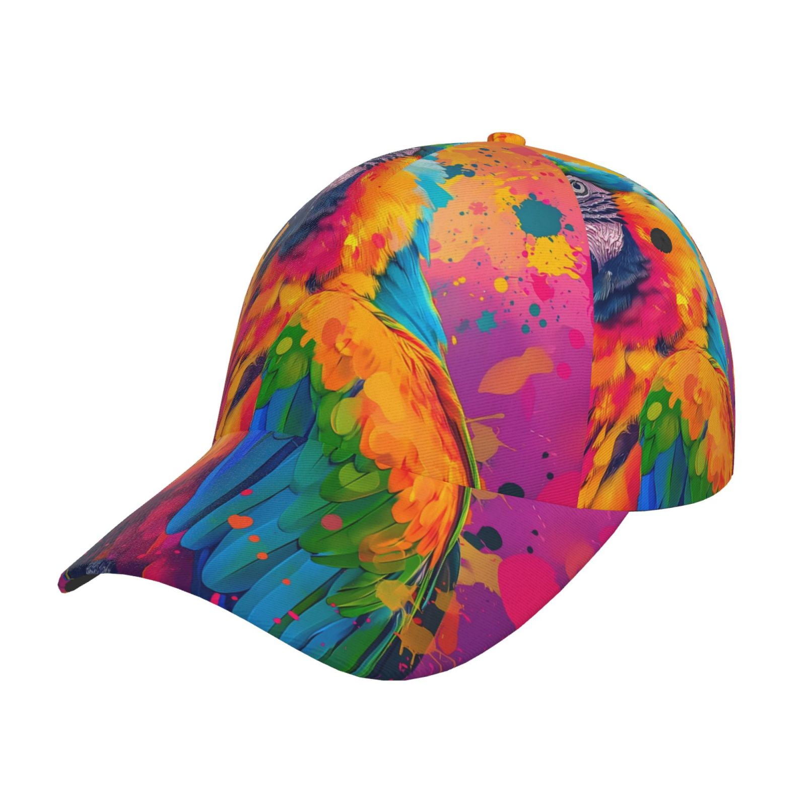 Baseball Cap - Colorful Parrot Jungle Dream A Adjustable Size Hats For Men And Women, Dad Hat ...