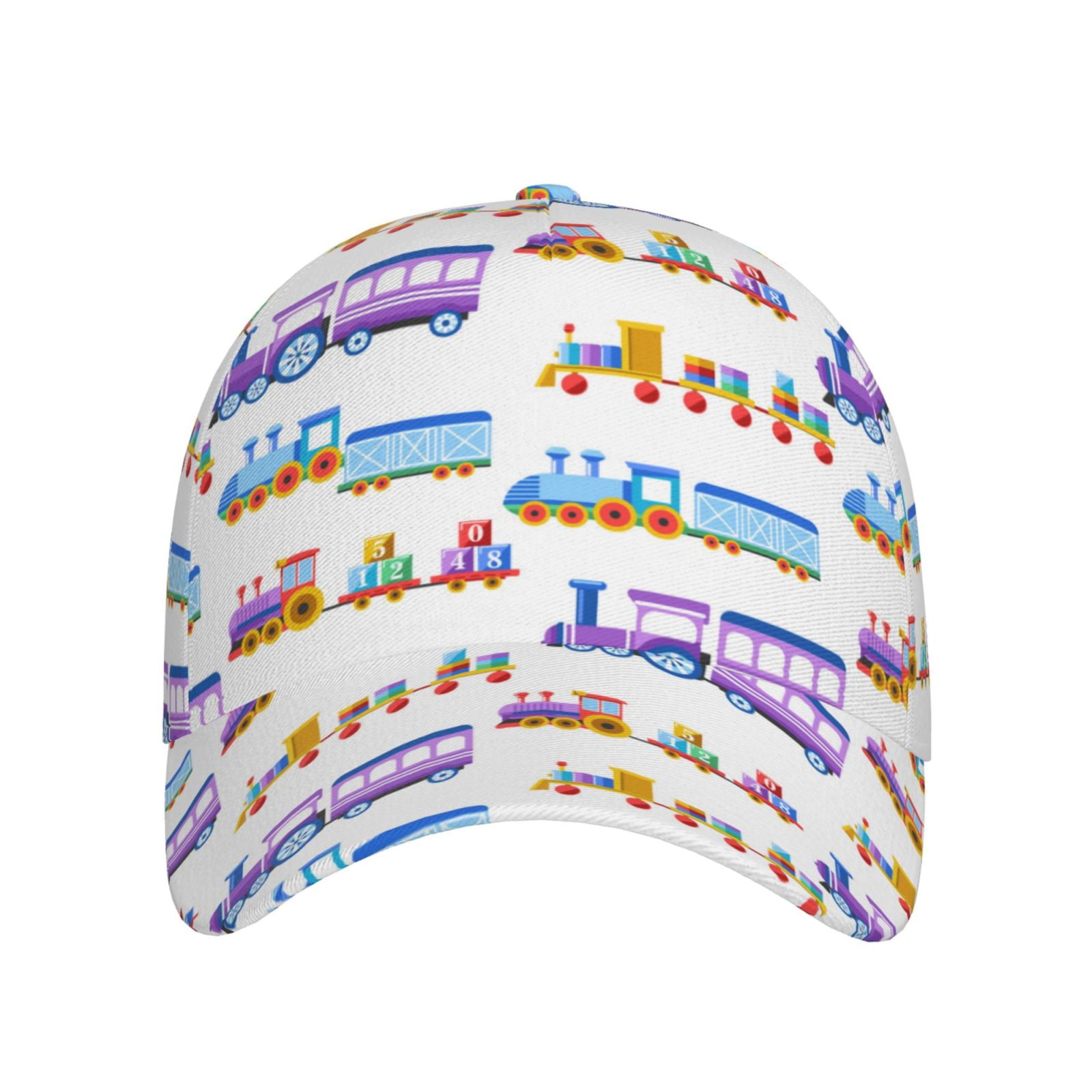 Baseball Cap, Colorful Trains Pattern Trucker Hats Women Dad Hat For ...