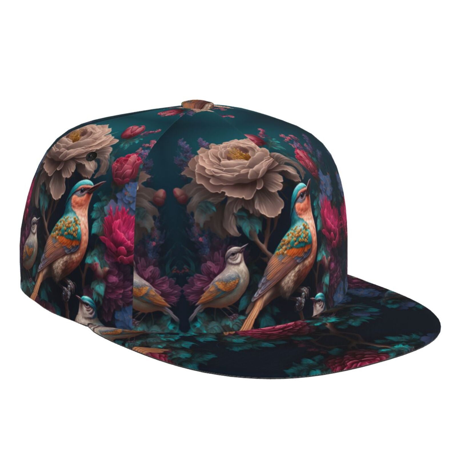 Baseball Cap - Colorful Tulip Rose Bird Hats for Men/Women Low Profile ...