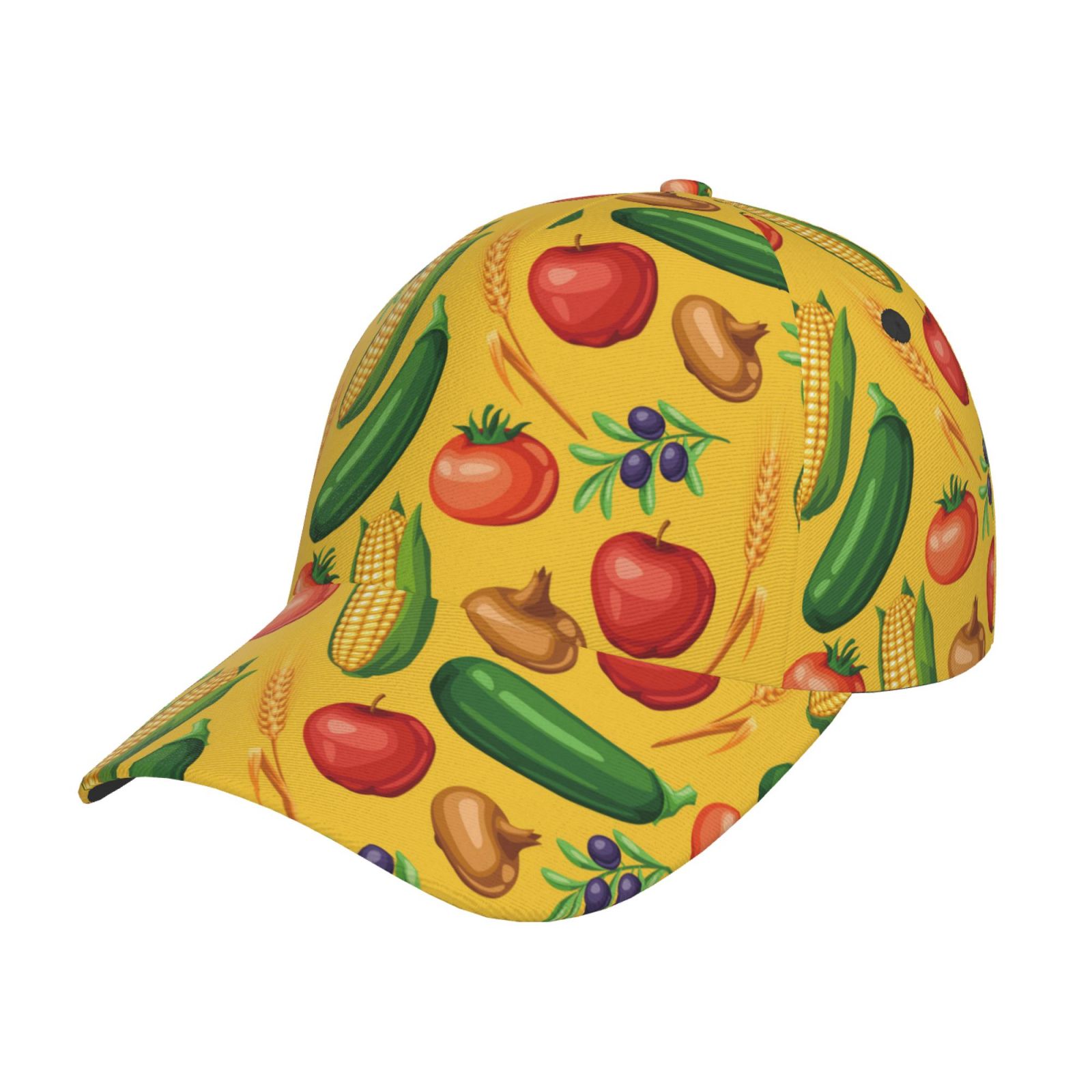 Baseball Cap - Colorful Vegetables Adjustable Size Hats For Men And ...