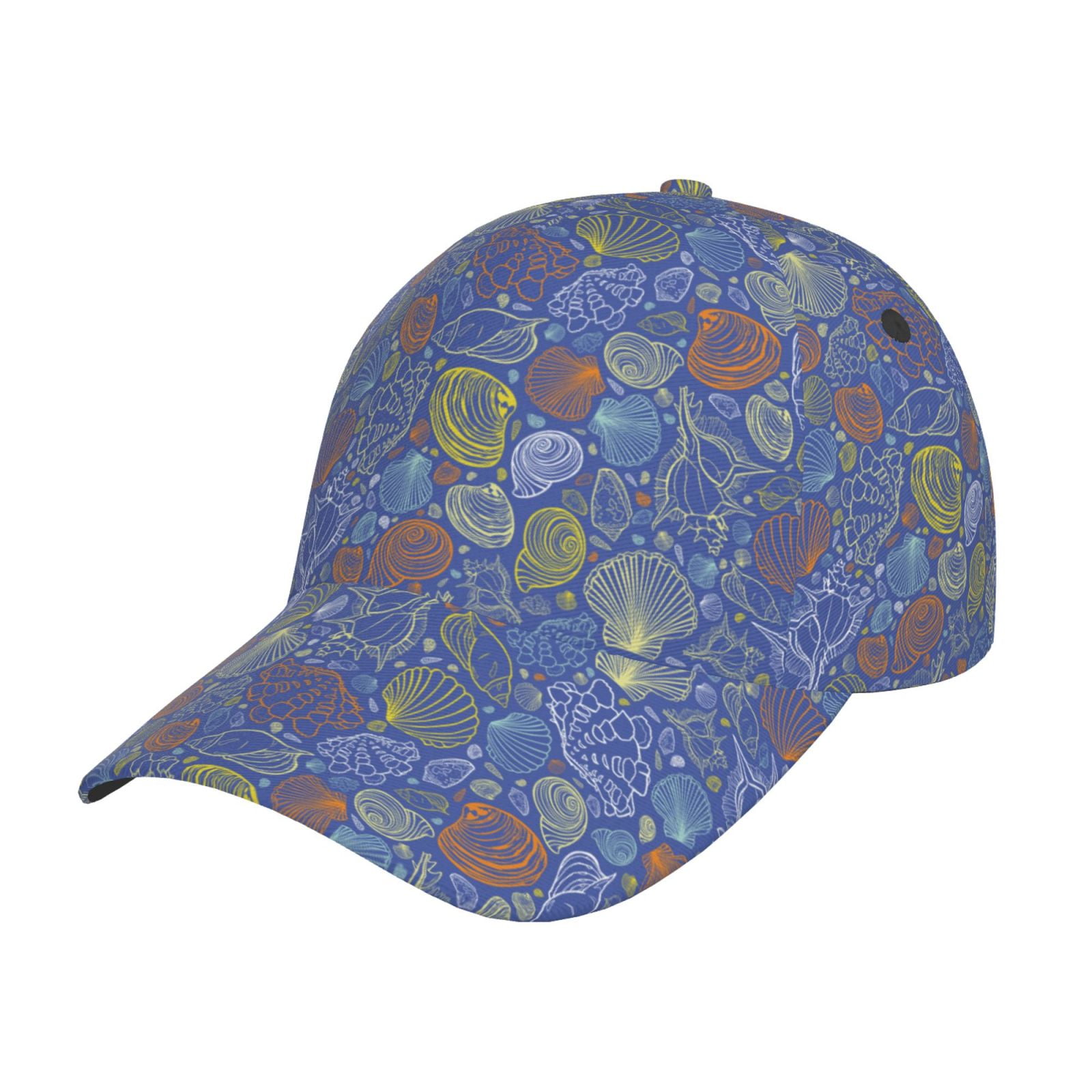 Baseball Cap, Colourful Seashells Sun Hats For Men Women, Adjustable ...