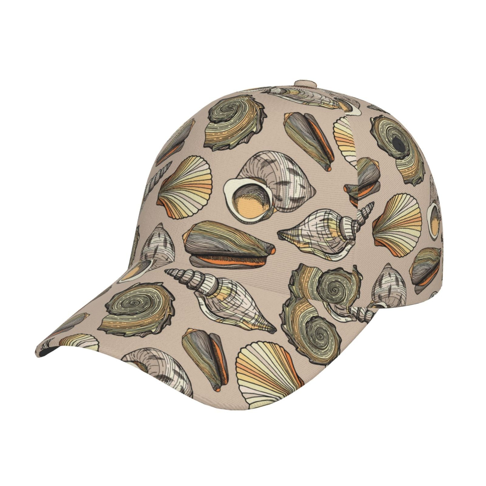 Baseball Cap, Conch Shells Print No.9040 Hats For Men Women Low Profile ...