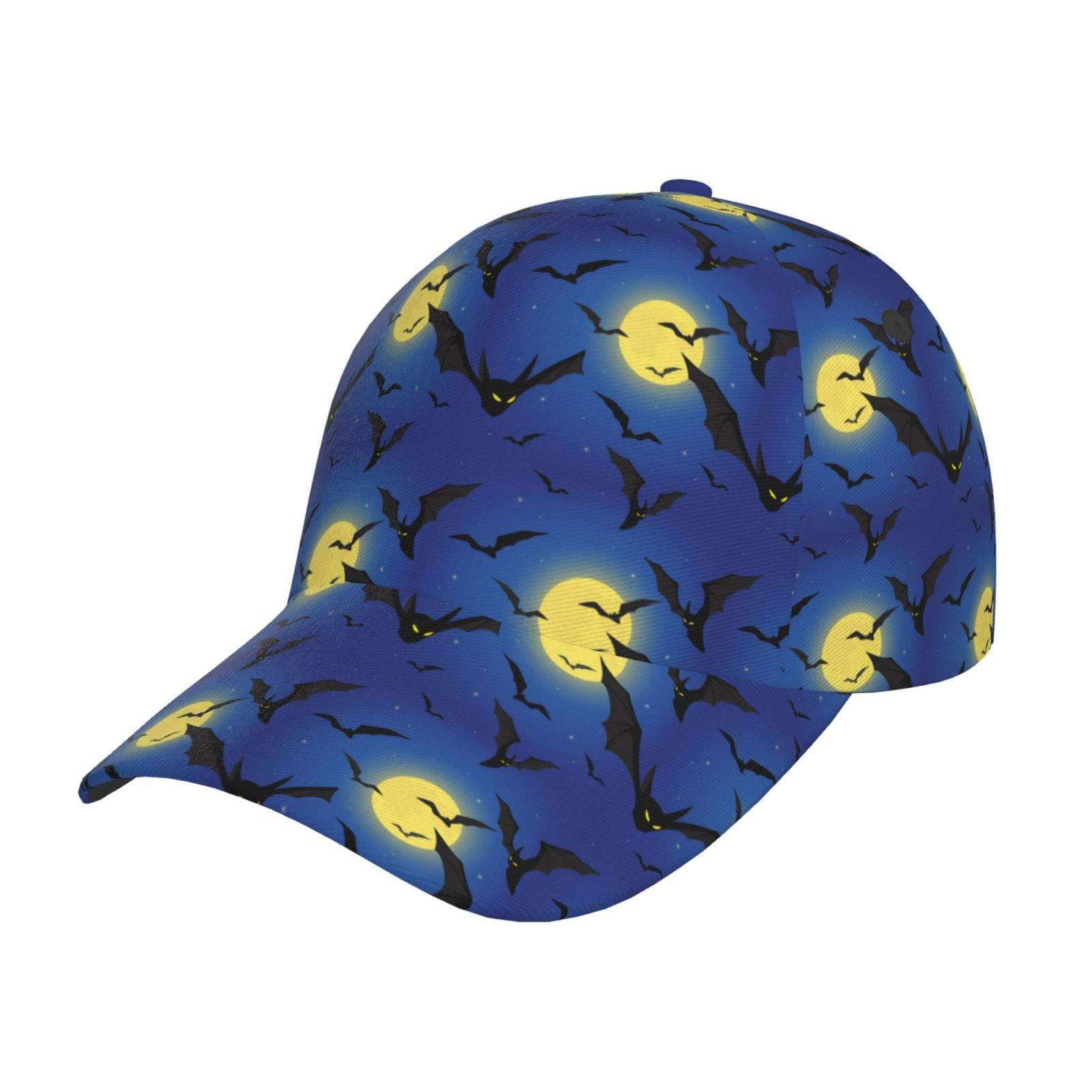 Baseball Cap - Cool Bats Blue Night Starry Sky Adjustable Size Hats For ...