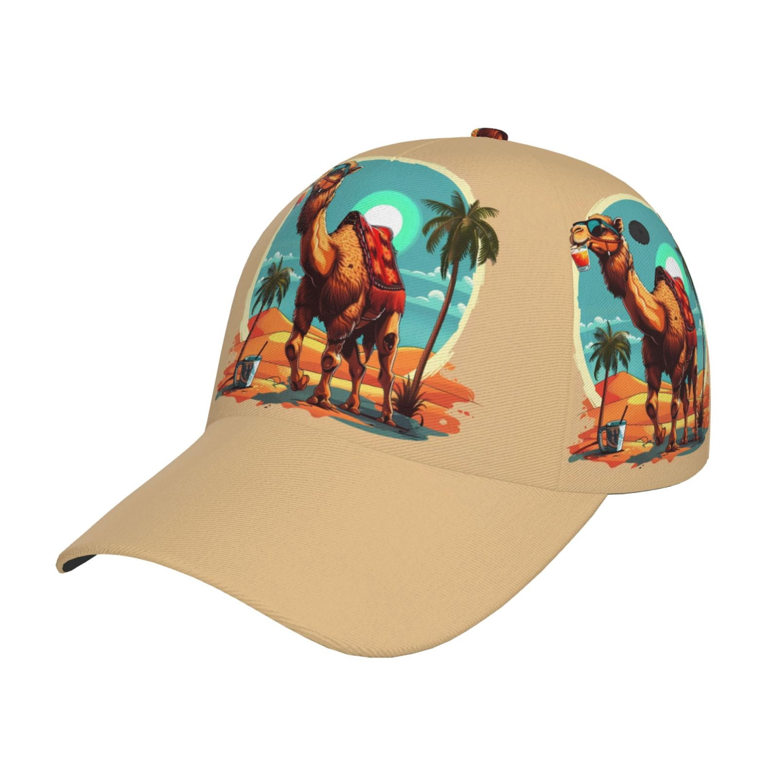 Baseball Cap - Cool Camel Oasis Vibes Adjustable Size Hats For Men And ...