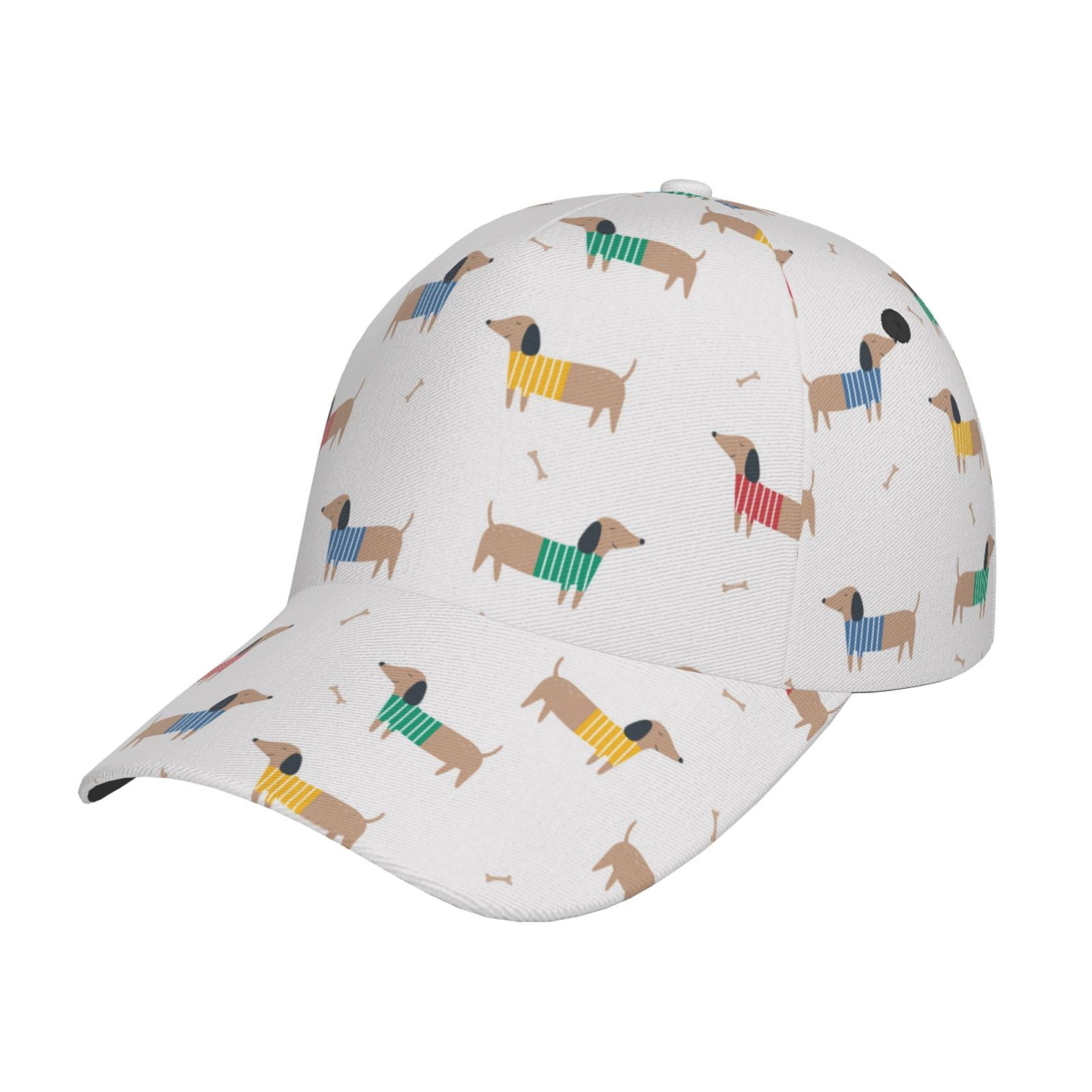 Baseball Cap, Cool Dachshund Dog Puppy Bone Hats For Men Women Low ...