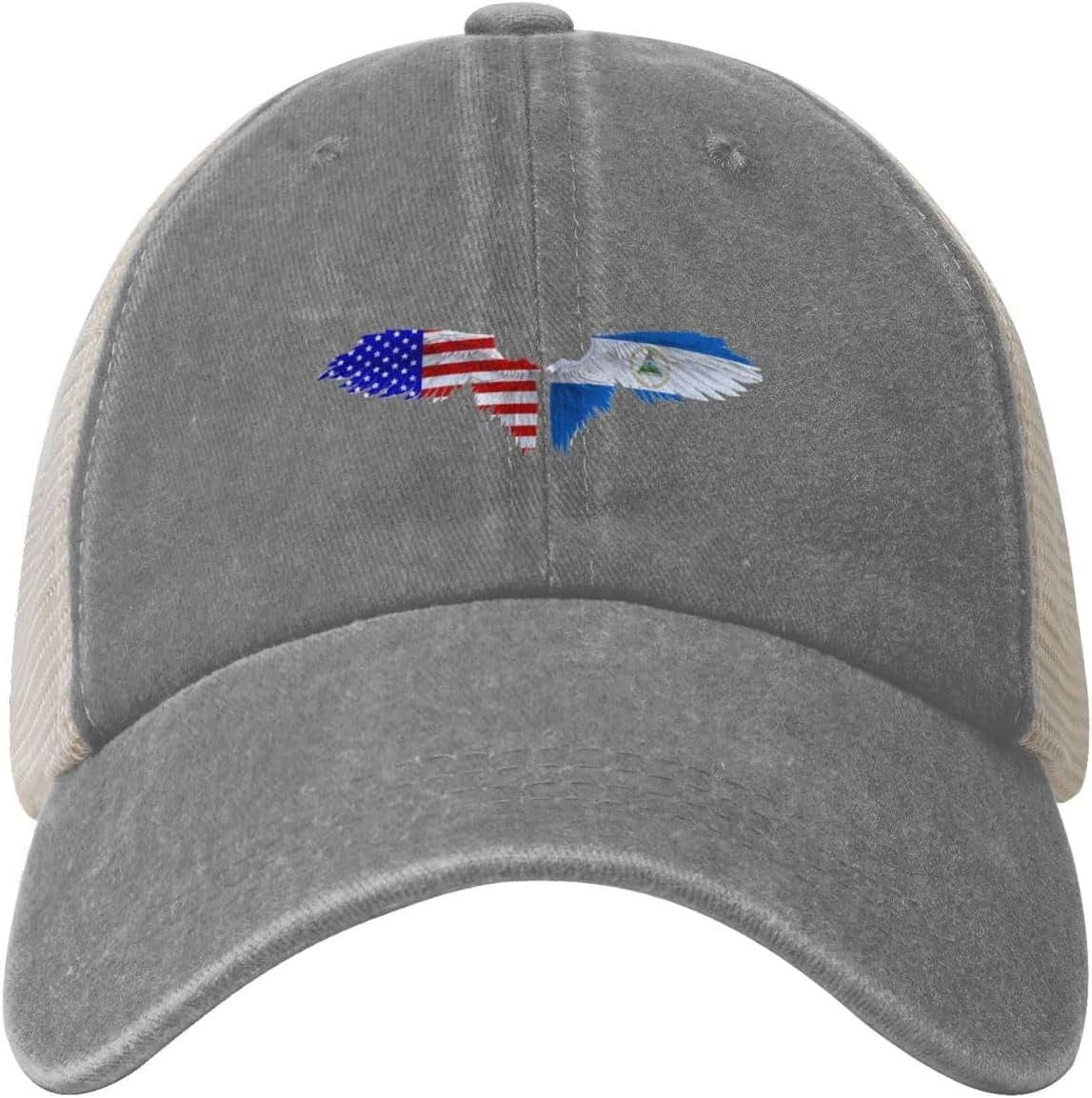 Baseball Cap Cowboy Mesh Back Adjustable for Men Women Cotton Vintage ...