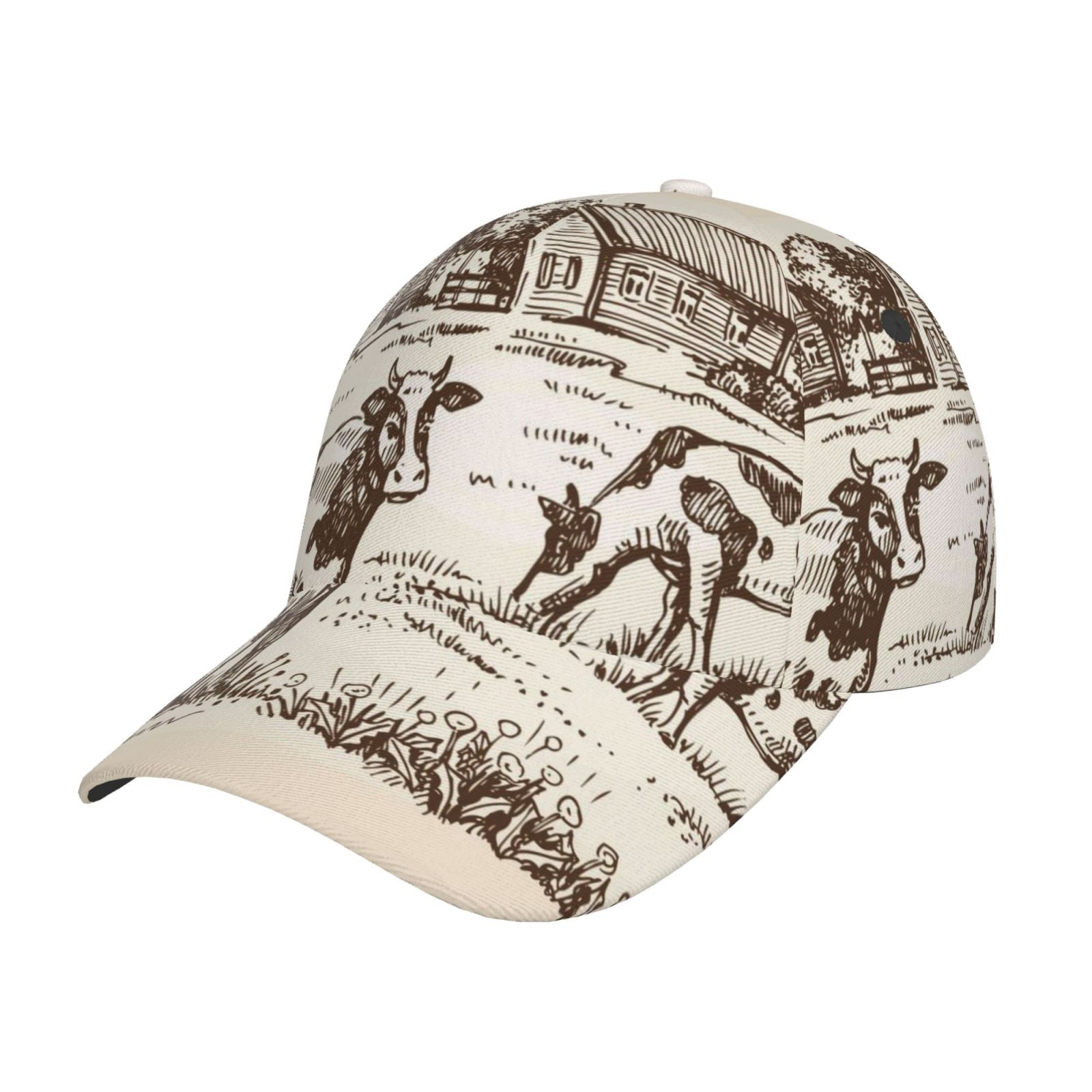 Baseball Cap, Cows On The Farm Trucker Hats Women Dad Hat for Workouts ...