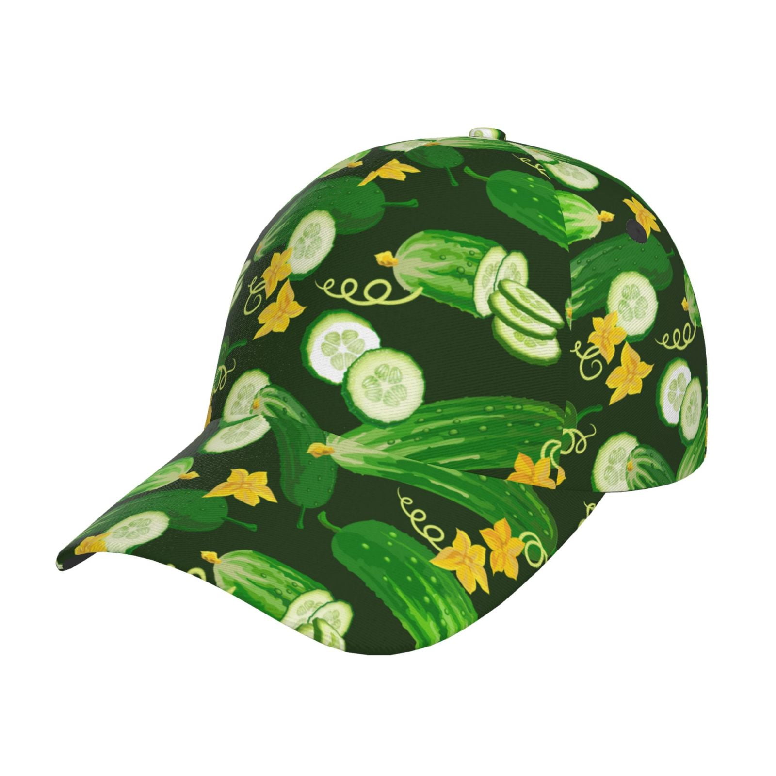 Baseball Cap - Cucumber Pattern Leaf Adjustable Size Hats For Men And ...