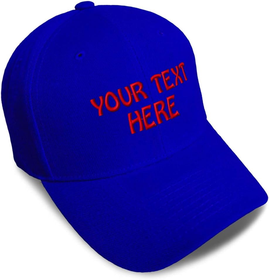 Baseball Cap Custom Personalized Text Dad Hats for Men & Women Strap ...