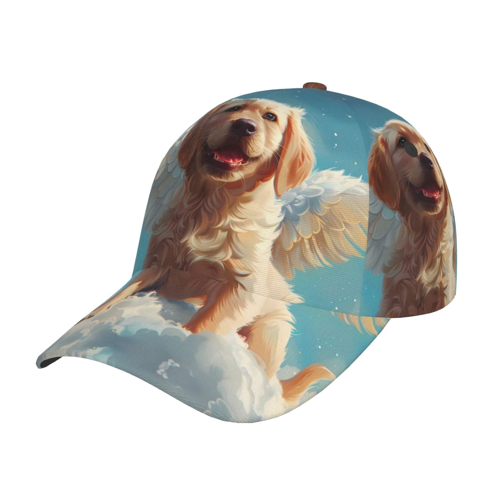 Baseball Cap, Cute Angel Winged Dog Sun Hats for Men Women, Adjustable ...