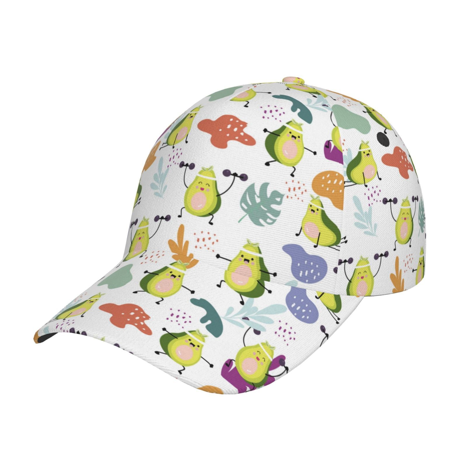 Baseball Cap, Cute Avocado Yellow Leaves Hats For Men Women Low Profile ...
