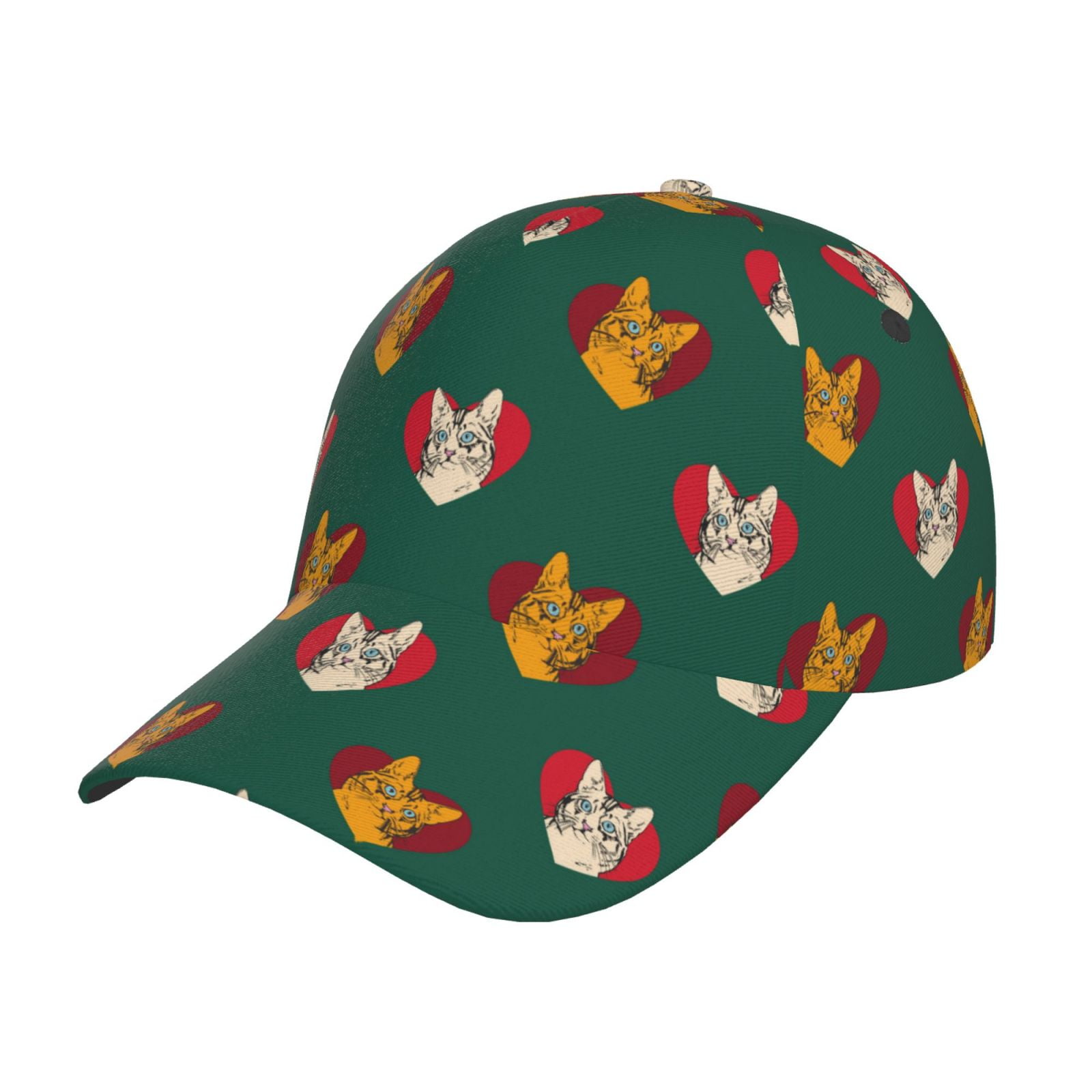 Baseball Cap, Cute Cartoon Cat Heart Hats For Men Women Low Profile ...