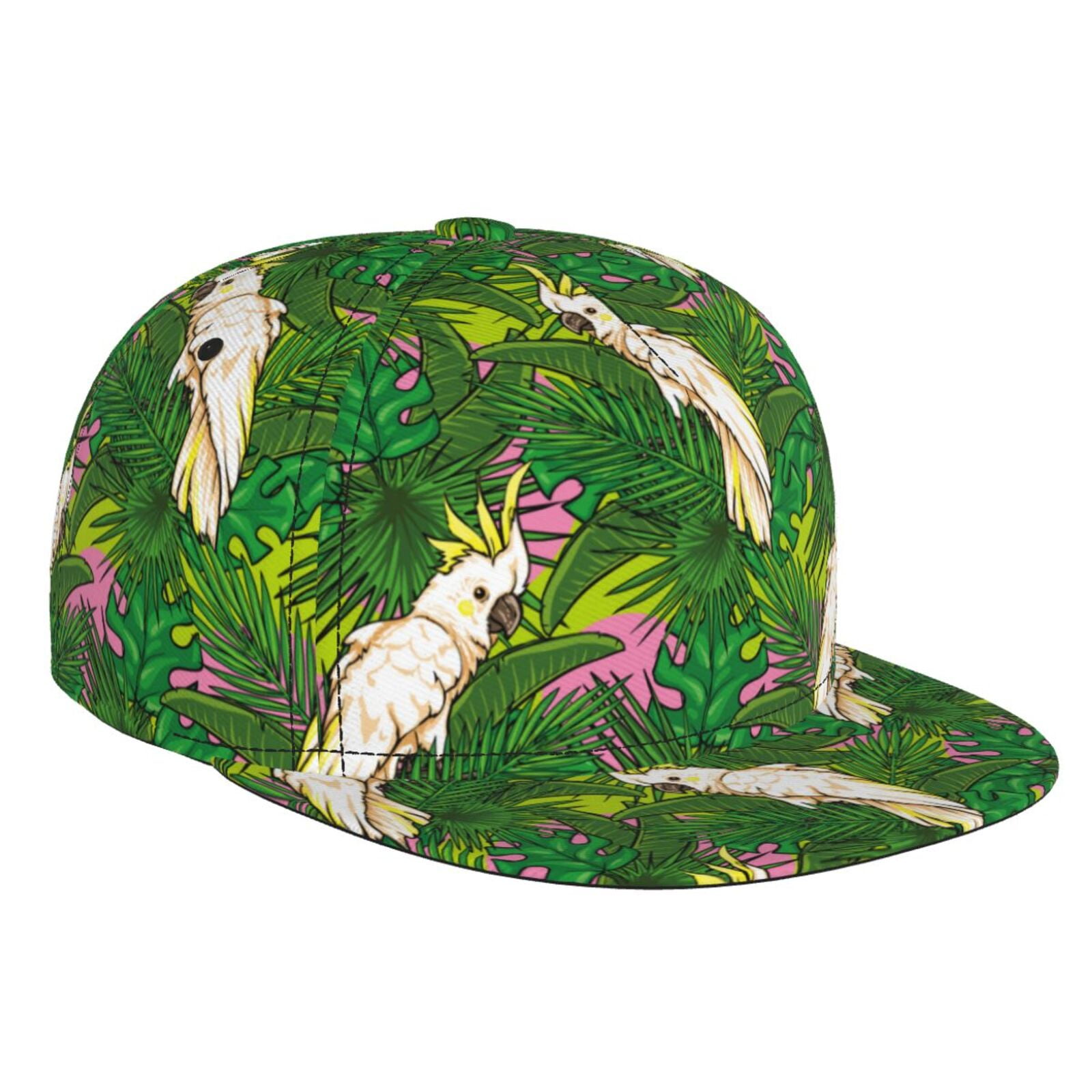 Baseball Cap - Cute Cartoon Cockatoo Parrot White Hats for Men/Women ...