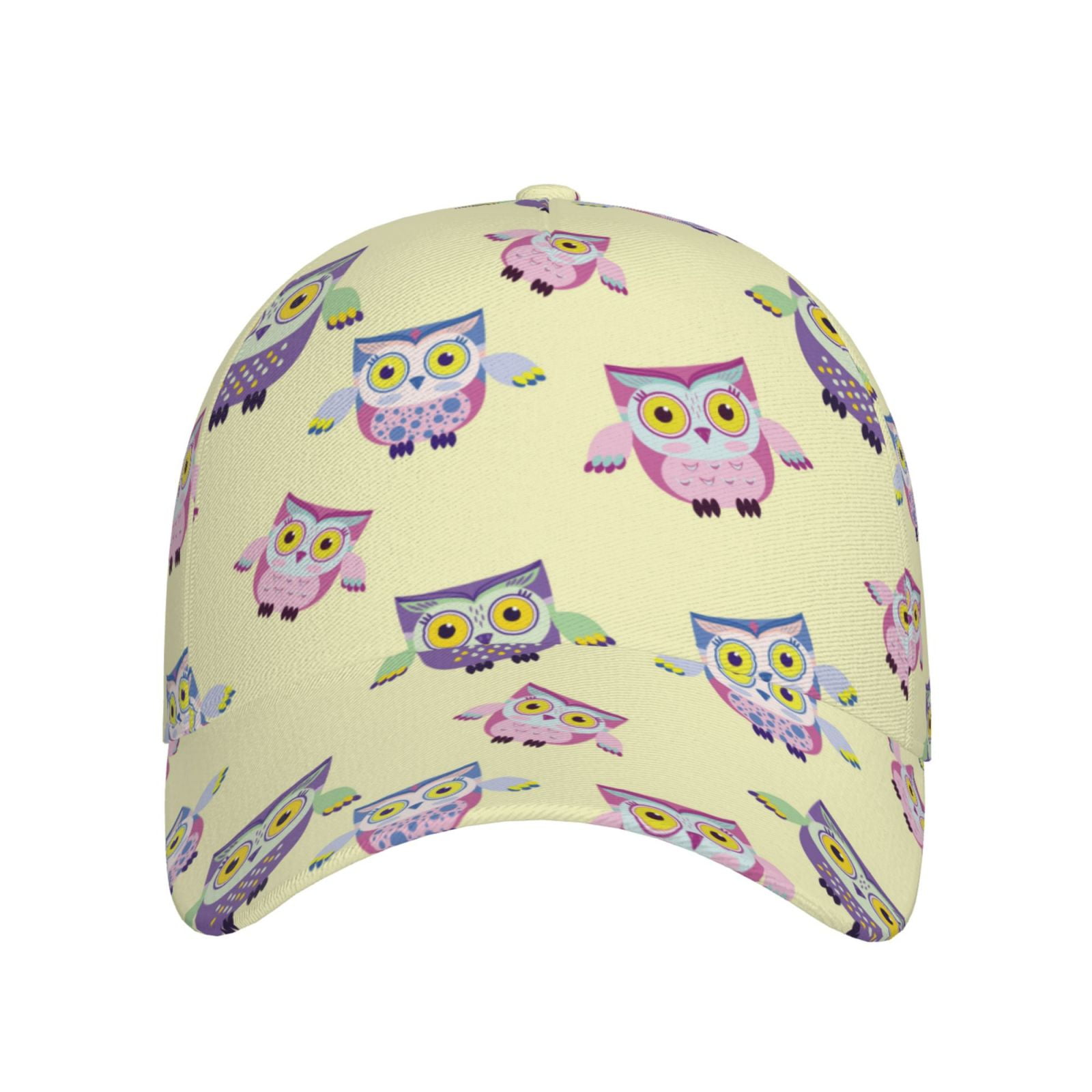 Baseball Cap, Cute Cartoon Owls Trucker Hats Women Dad Hat For Workouts ...
